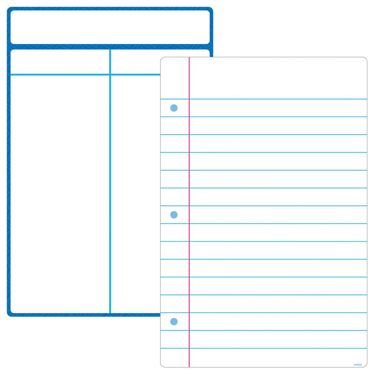 Reusable Note Sheets Wipe-Off Learning Set Charts | TREND enterprises ...