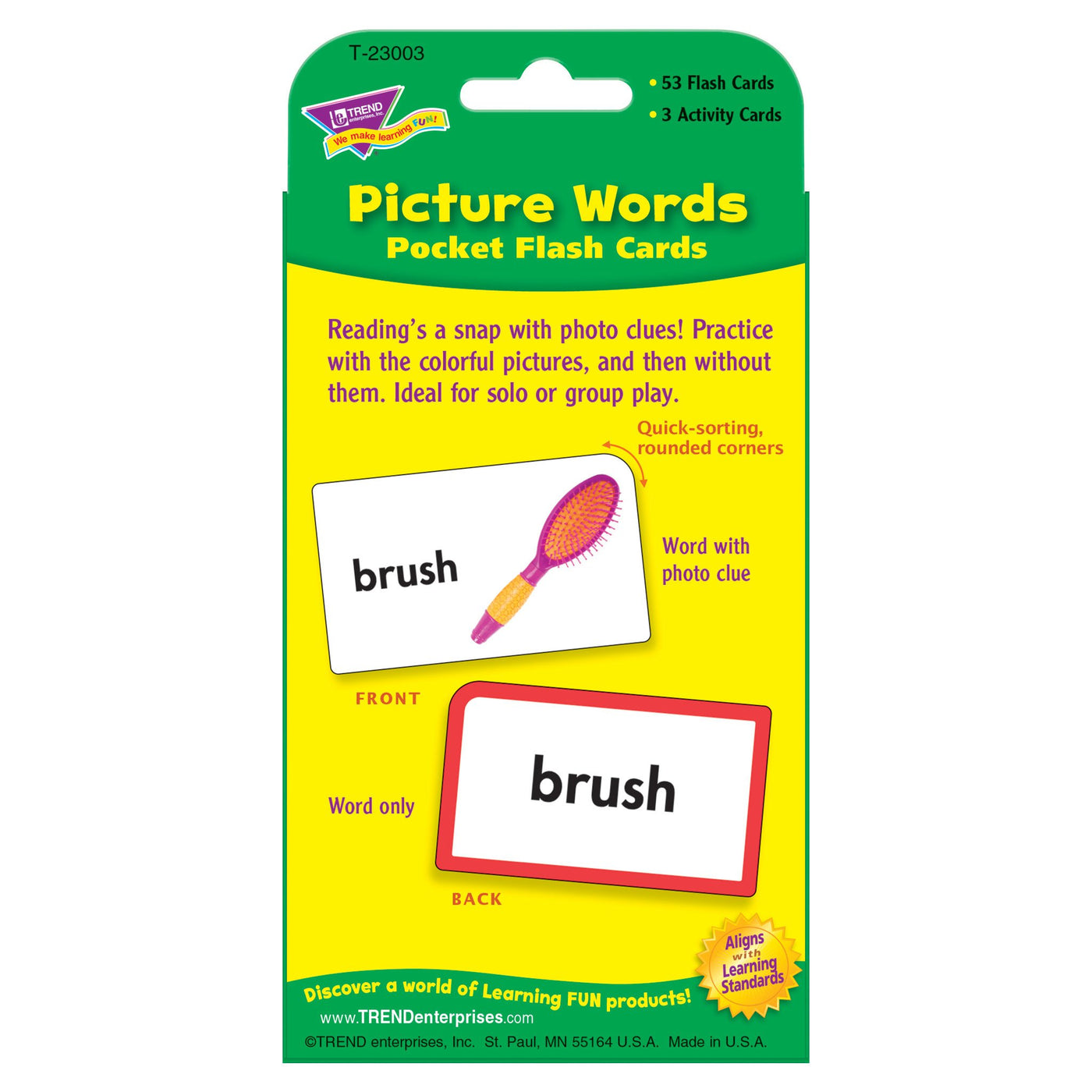 Pocket Flash Cards Picture Words T23003 — TREND enterprises, Inc.