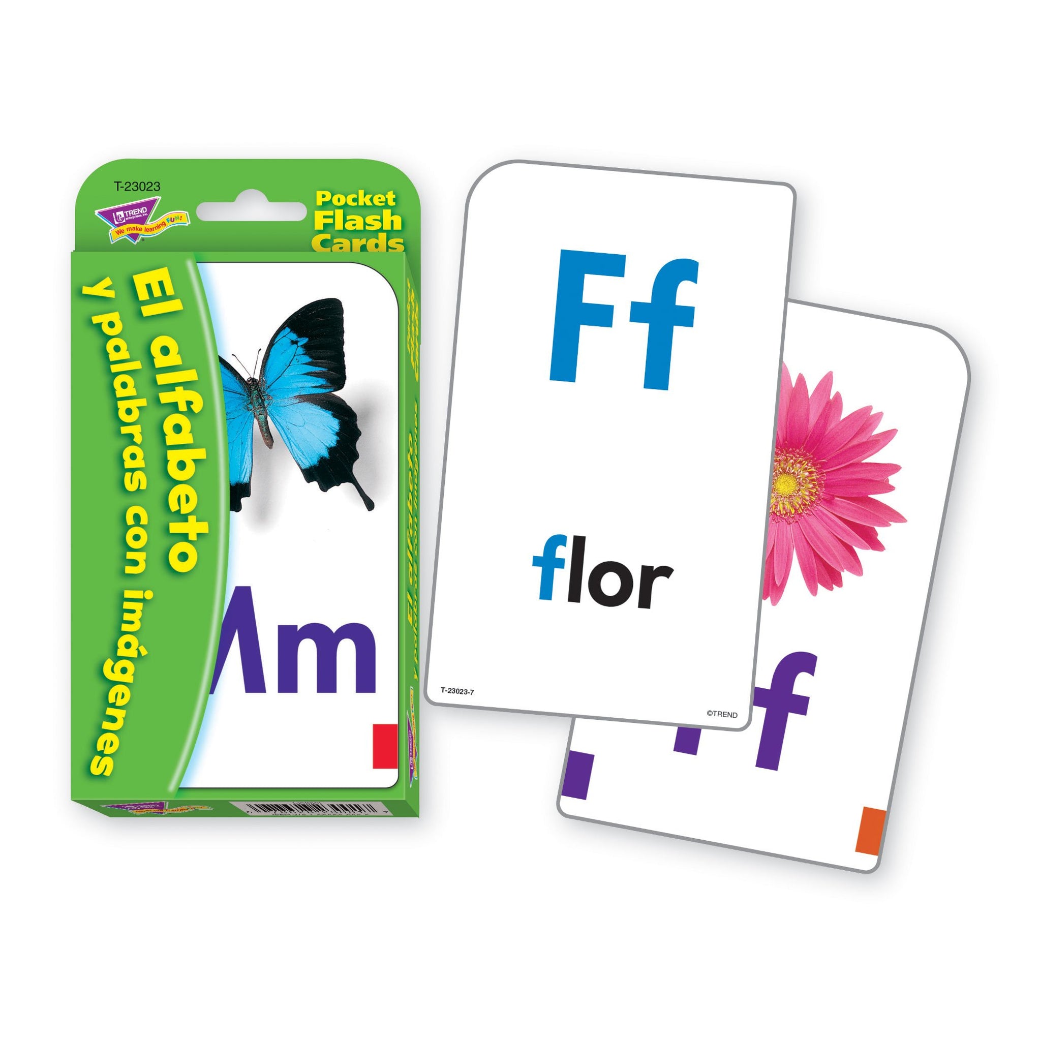 Pocket Flash Cards El Alfabeto y Palabras con Imágenes Spanish T23023 ...