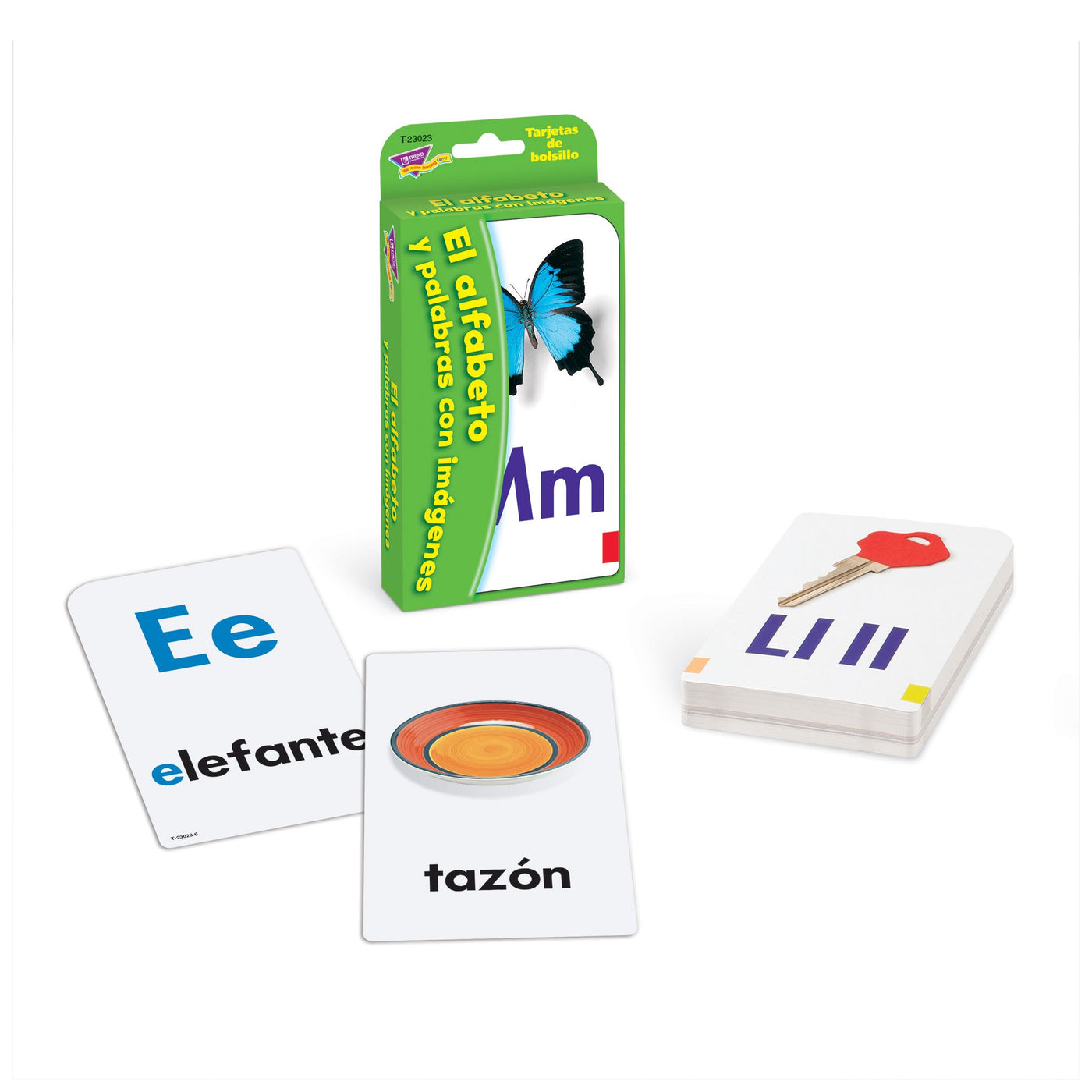 Pocket Flash Cards El Alfabeto y Palabras con Imágenes Spanish T23023 ...