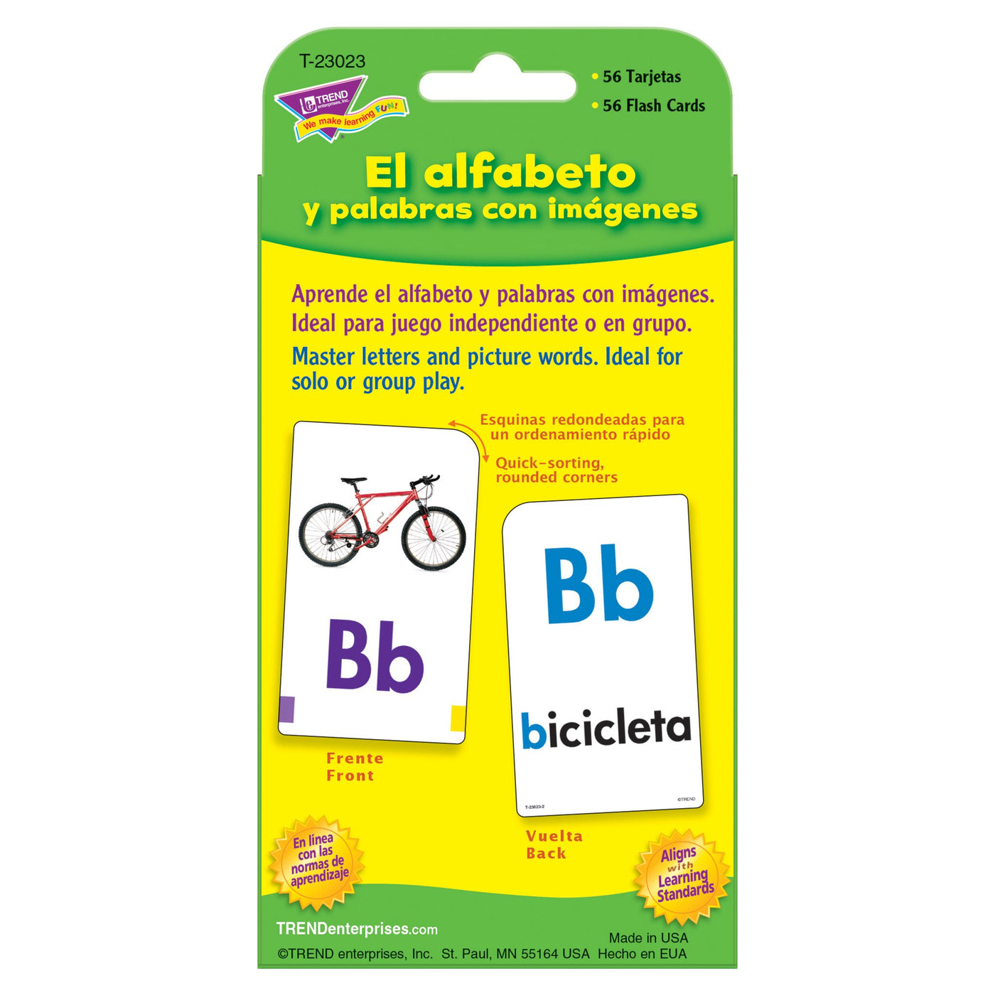 Pocket Flash Cards El Alfabeto y Palabras con Imágenes Spanish T23023 ...