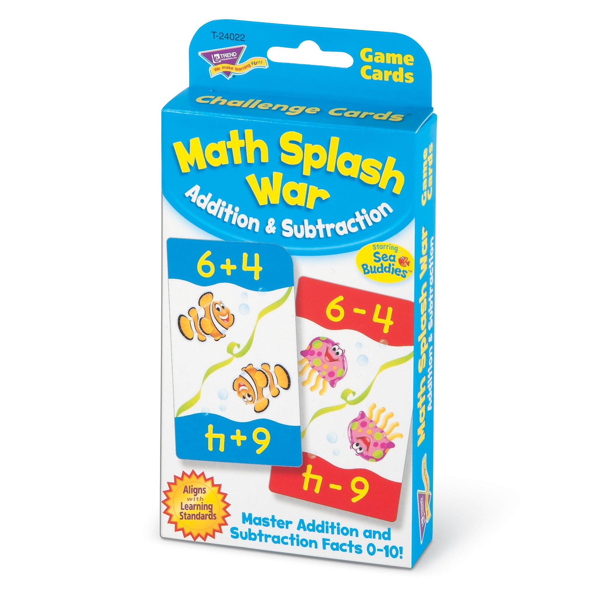 Challenge Cards® Math Splash War Addition and Subtraction T24022 ...