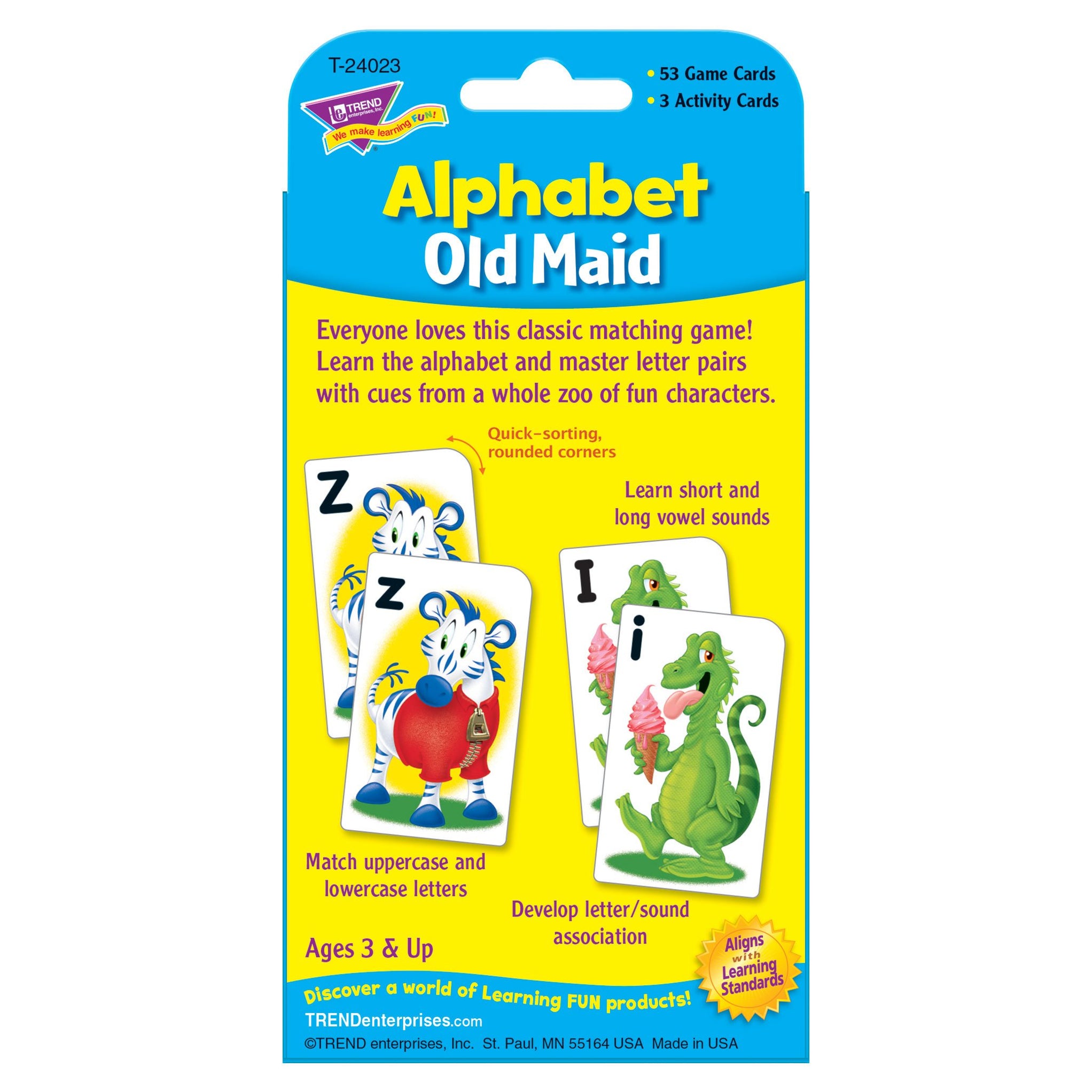 Challenge Cards® Alphabet Old Maid T24023 — TREND enterprises, Inc.