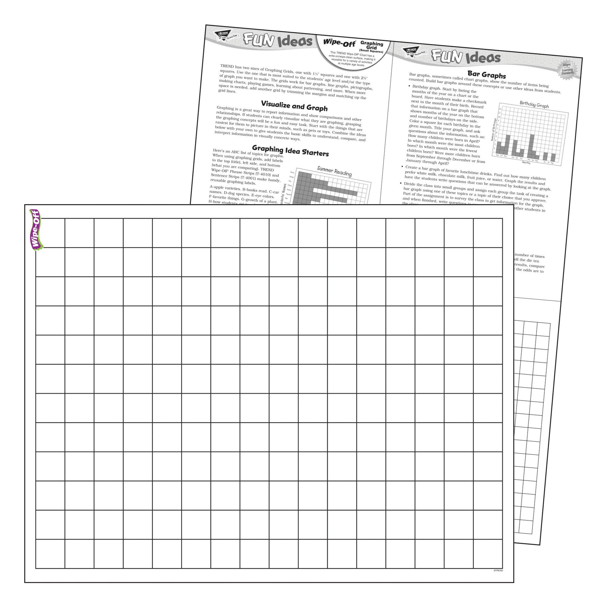 Wipe-Off® Chart Graphing Grid (Small Squares) T27305 — TREND ...