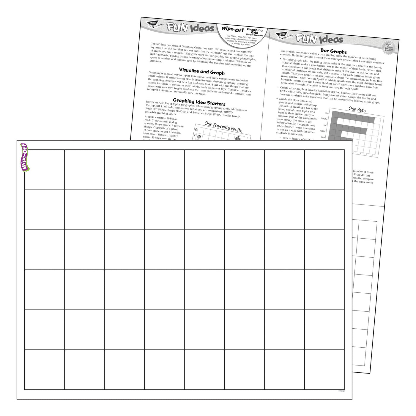 Wipe-Off® Chart Graphing Grid (Large Squares) T27306 — TREND ...