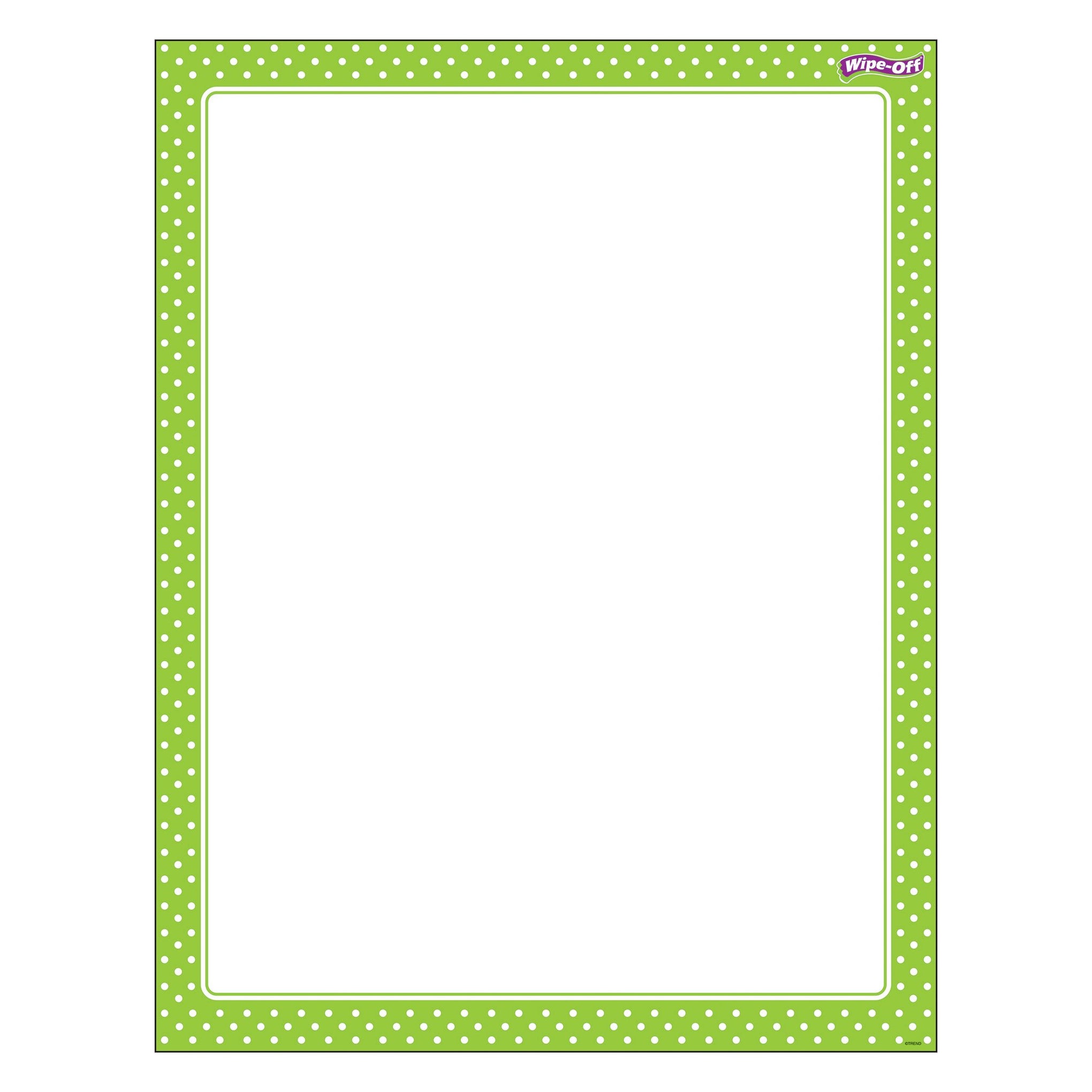 Wipe-Off® Chart Polka Dots Lime T27333 — TREND enterprises