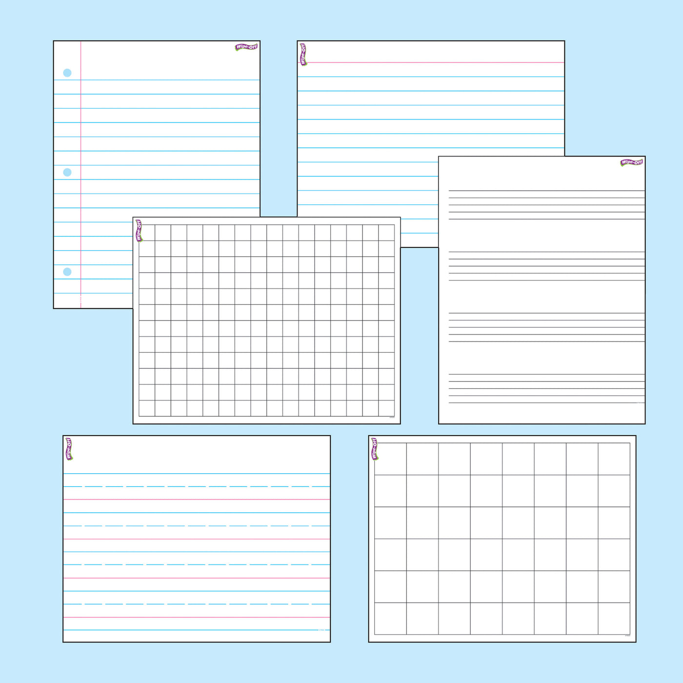 Wipe-Off® Combo Pack Papers and Grids T27906 — TREND enterprises, Inc.