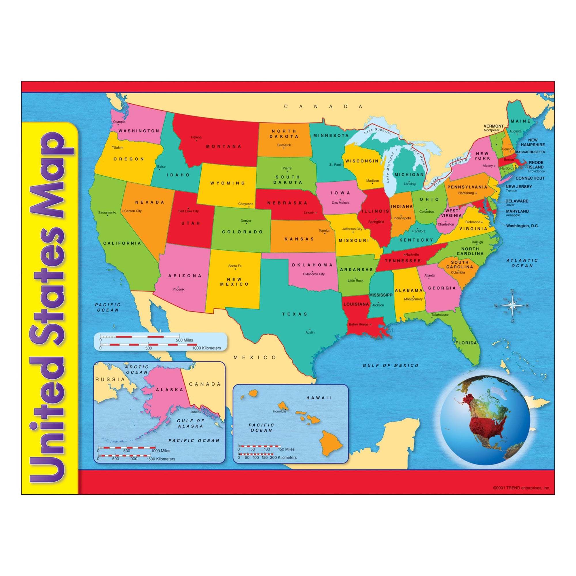 Learning Chart United States Map T38097 — TREND enterprises, Inc.