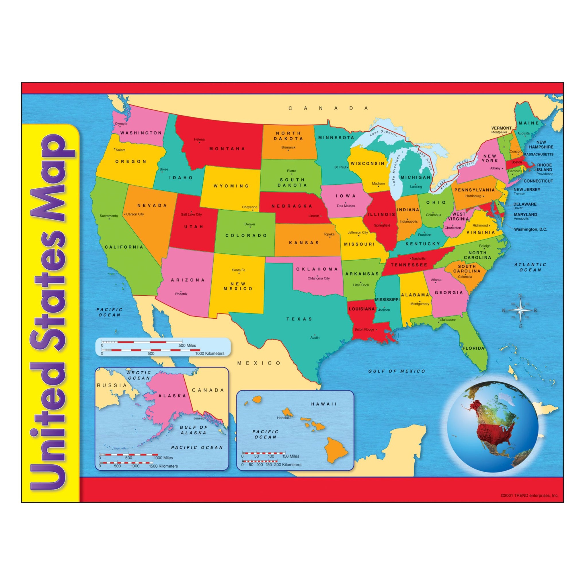 Learning Chart United States Map T38097 — TREND enterprises, Inc.
