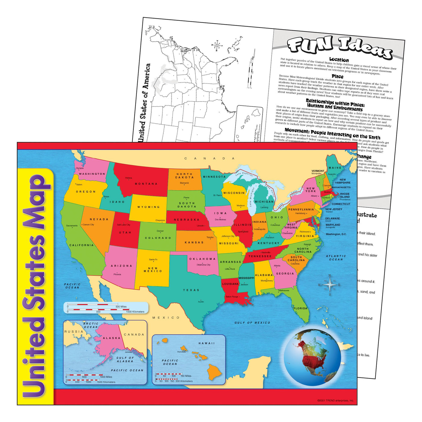 Learning Chart United States Map T38097 — TREND enterprises, Inc.