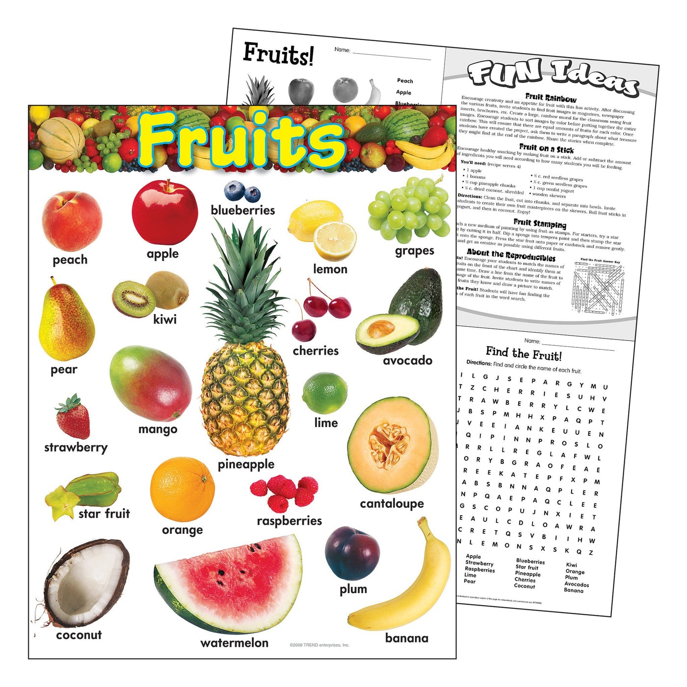 Learning Chart Fruits T38247 — TREND enterprises, Inc.