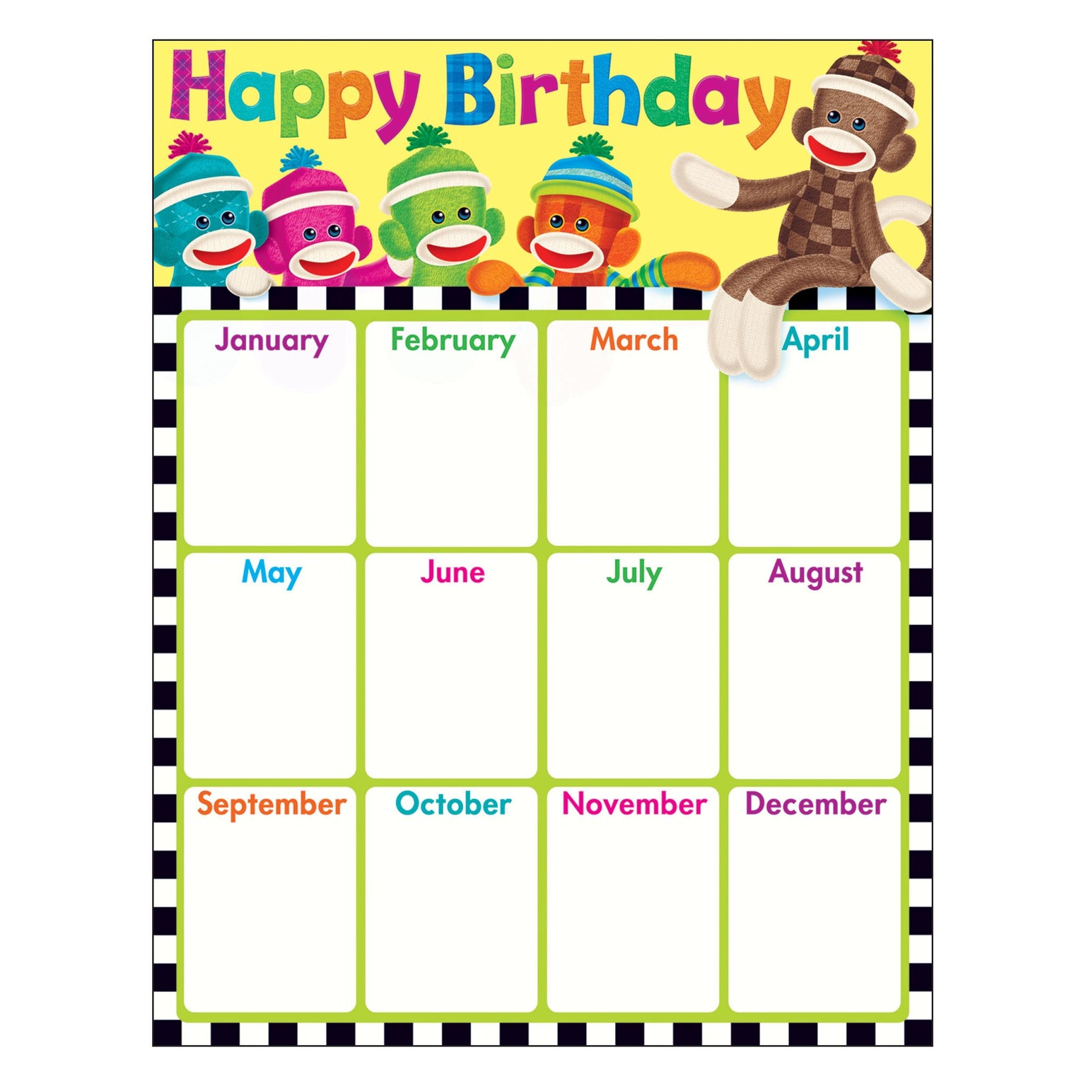 Colorful Sock Monkey Theme Decorations for Classroom | TREND ...