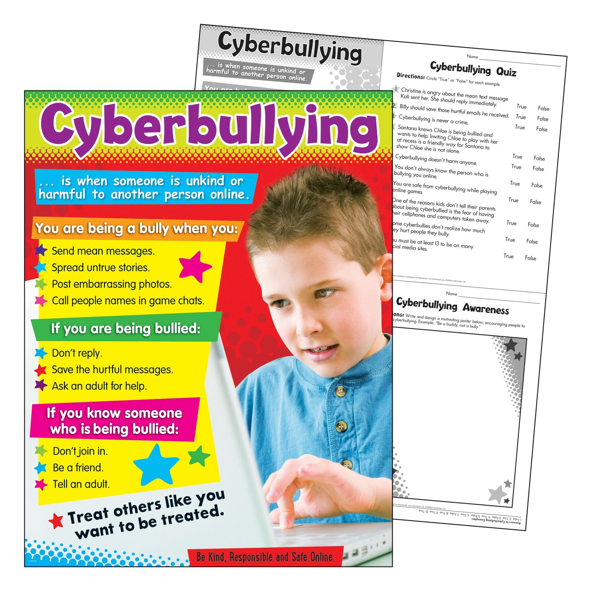Learning Chart Cyberbullying (Primary) T38640 — TREND enterprises, Inc.