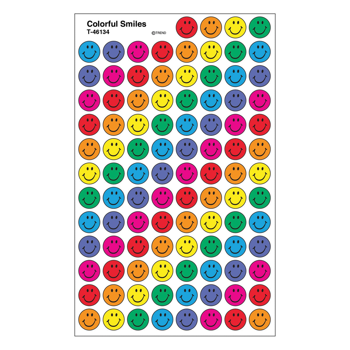 superSpots® Stickers Colorful Smiles T46134 — TREND enterprises, Inc.