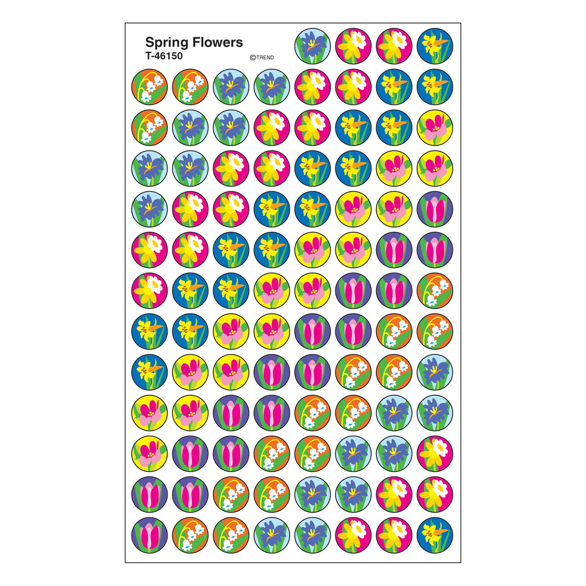 superSpots® Stickers Spring Flowers T46150 — TREND enterprises, Inc.
