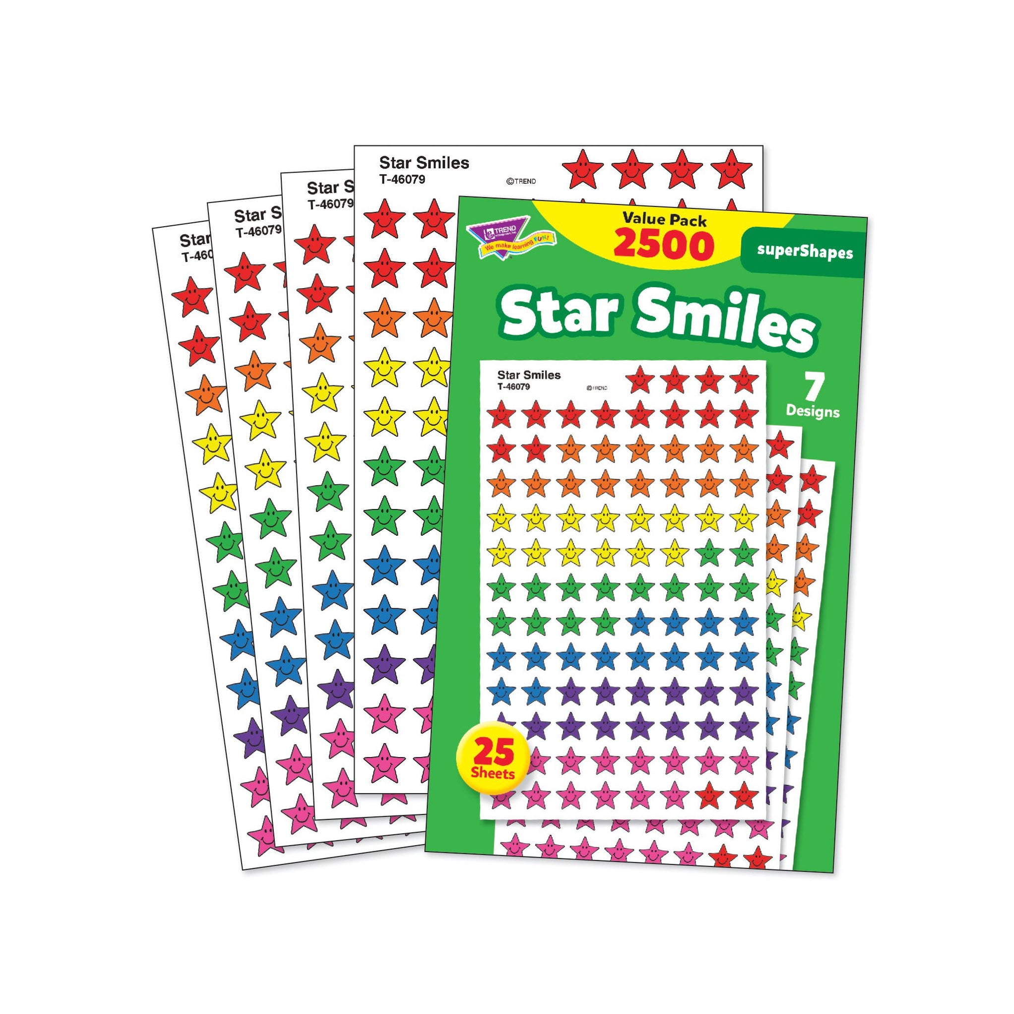 superShapes Stickers Value Pack Star Smiles T46917 — TREND enterprises ...
