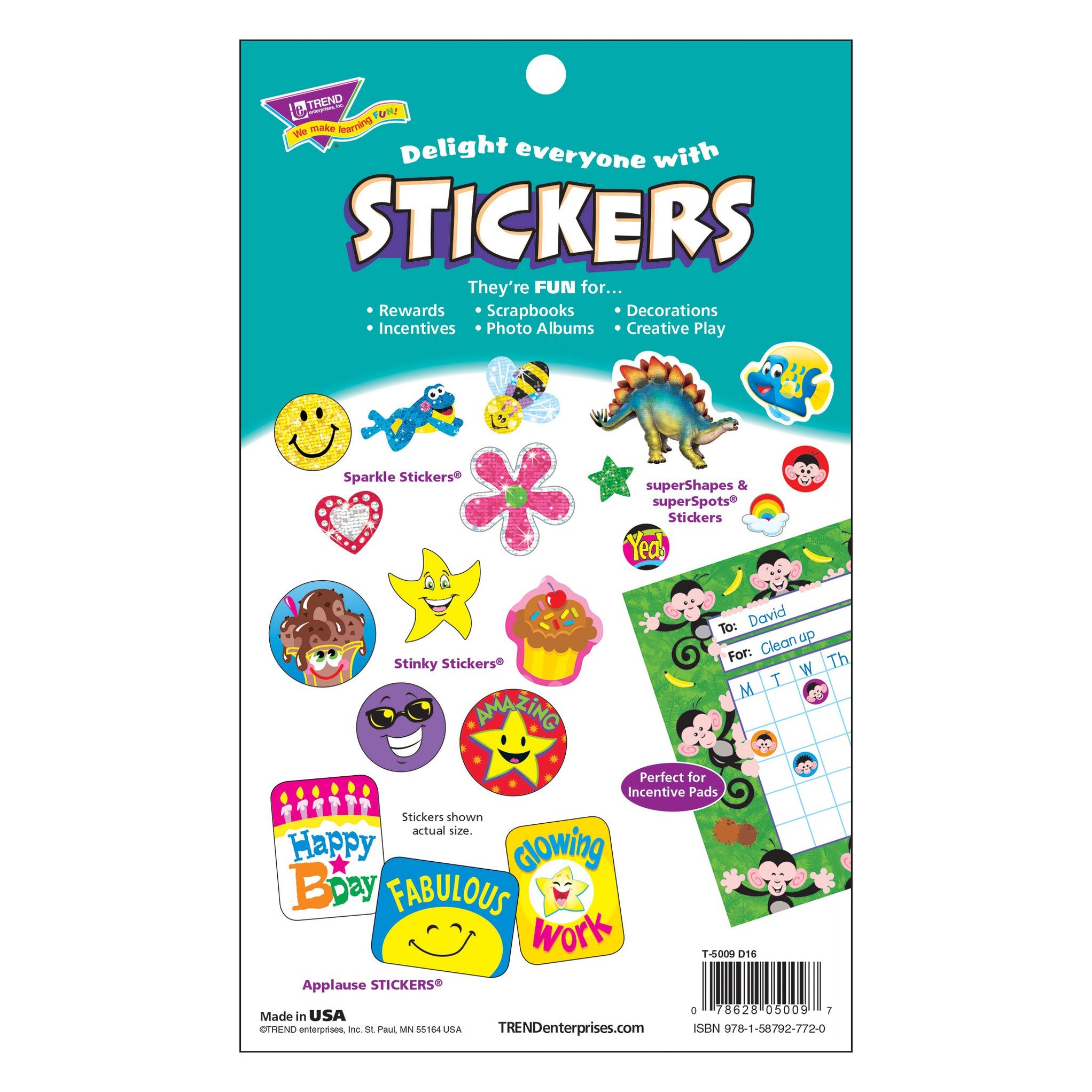 Sticker Pad Animal Antics T5009 — TREND enterprises, Inc.