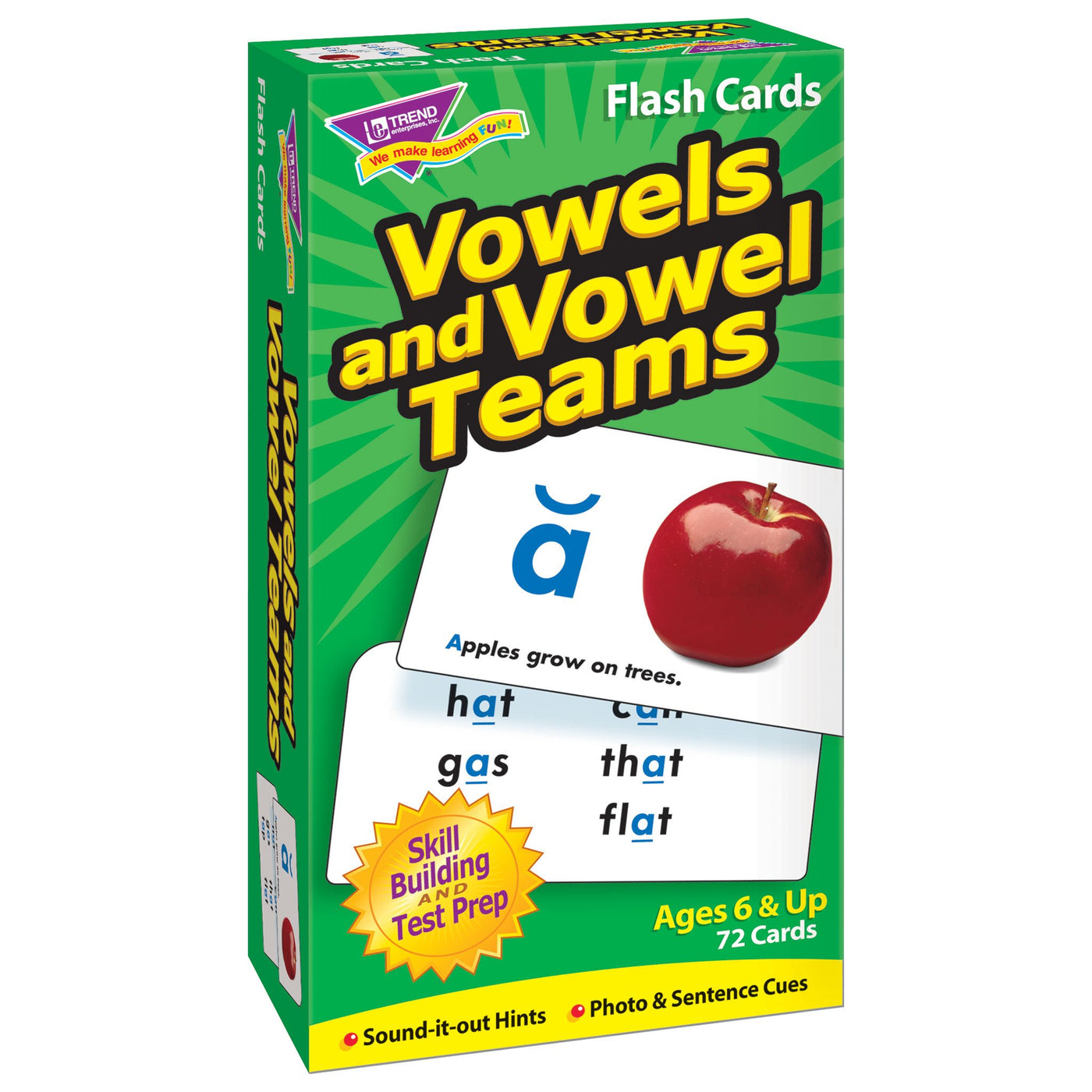 Skill Drill Flash Cards Vowels and Vowel Teams T53008 — TREND ...