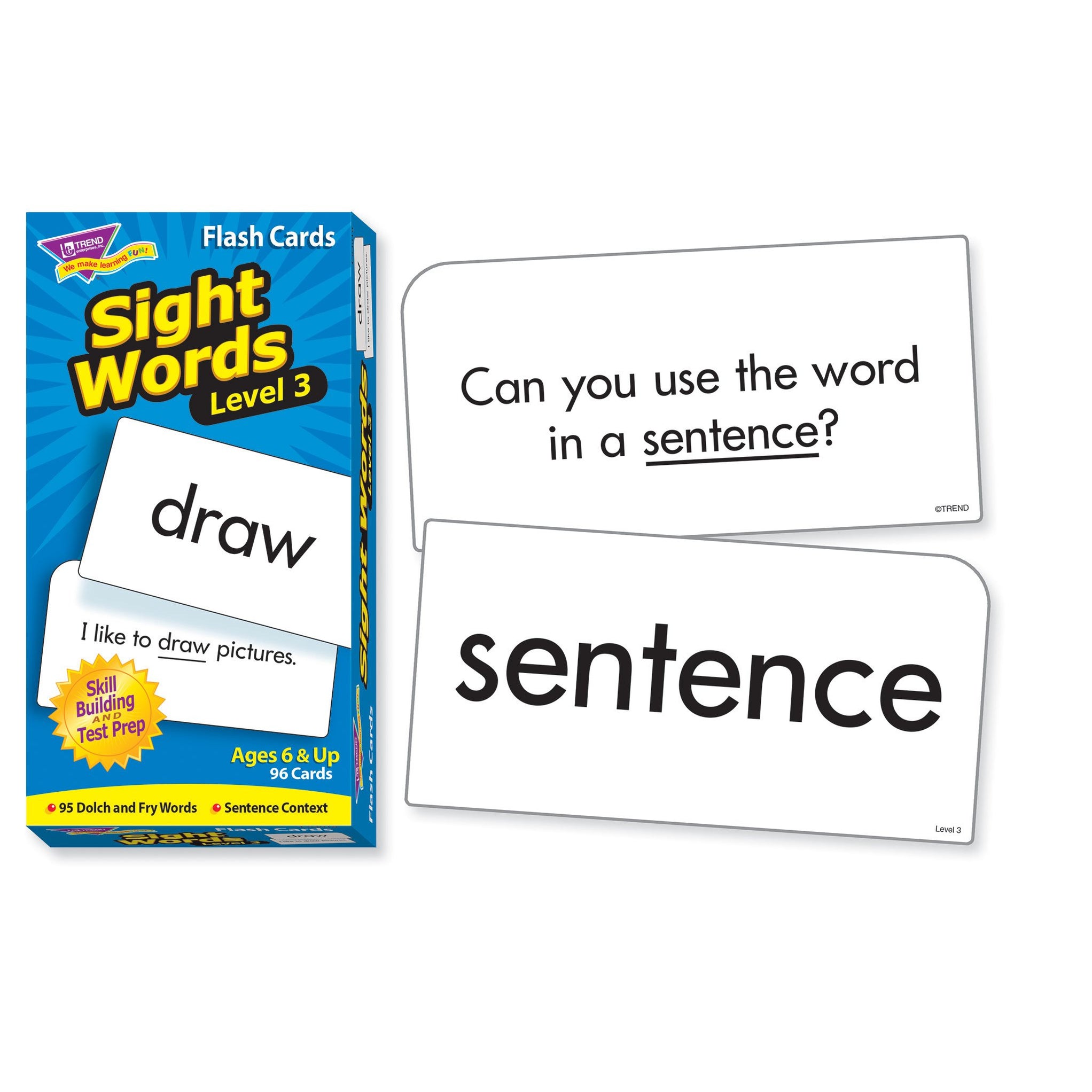Skill Drill Flash Cards Sight Words – Level 3 T53019 — TREND ...