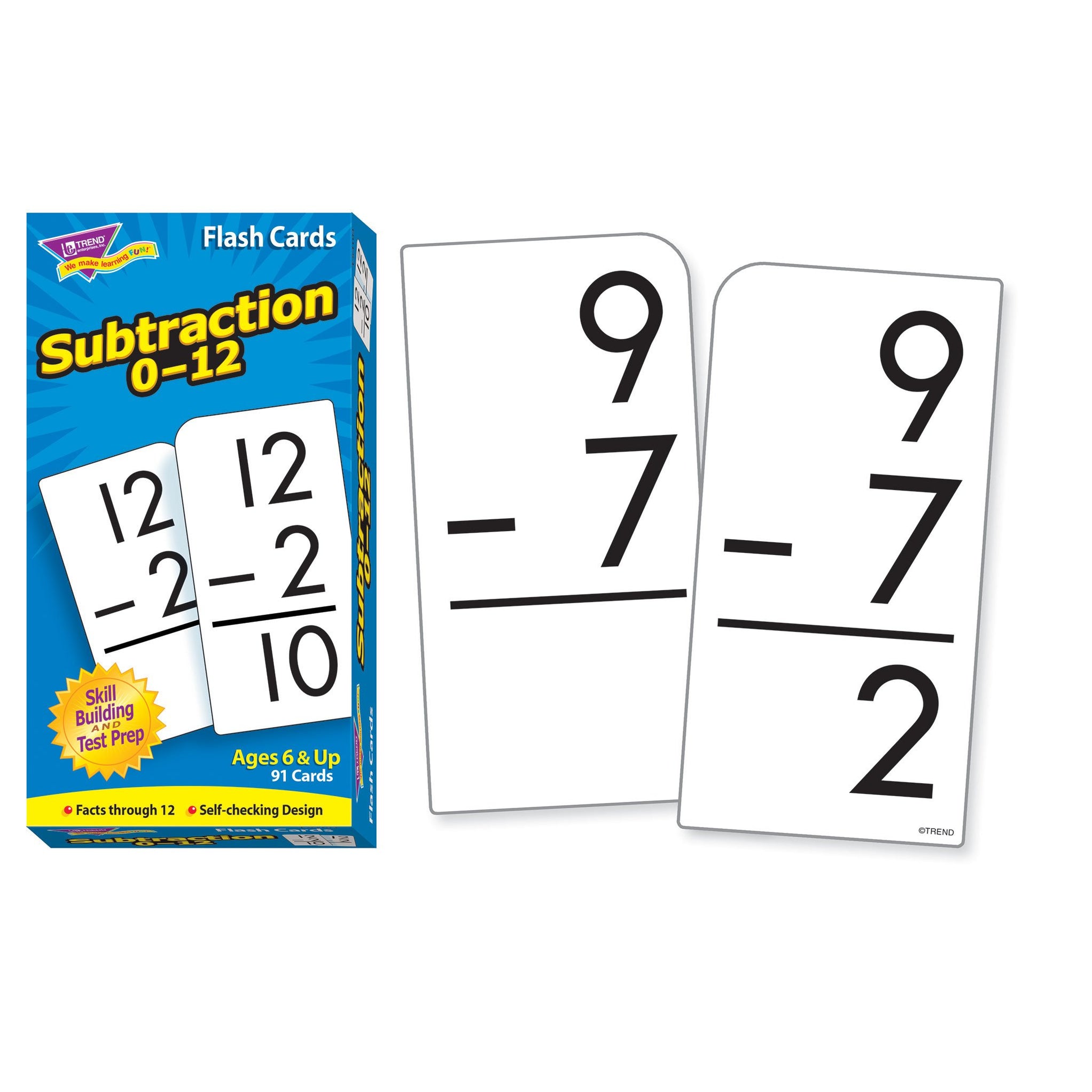 Skill Drill Flash Cards Subtraction 0-12 T53103 — TREND enterprises