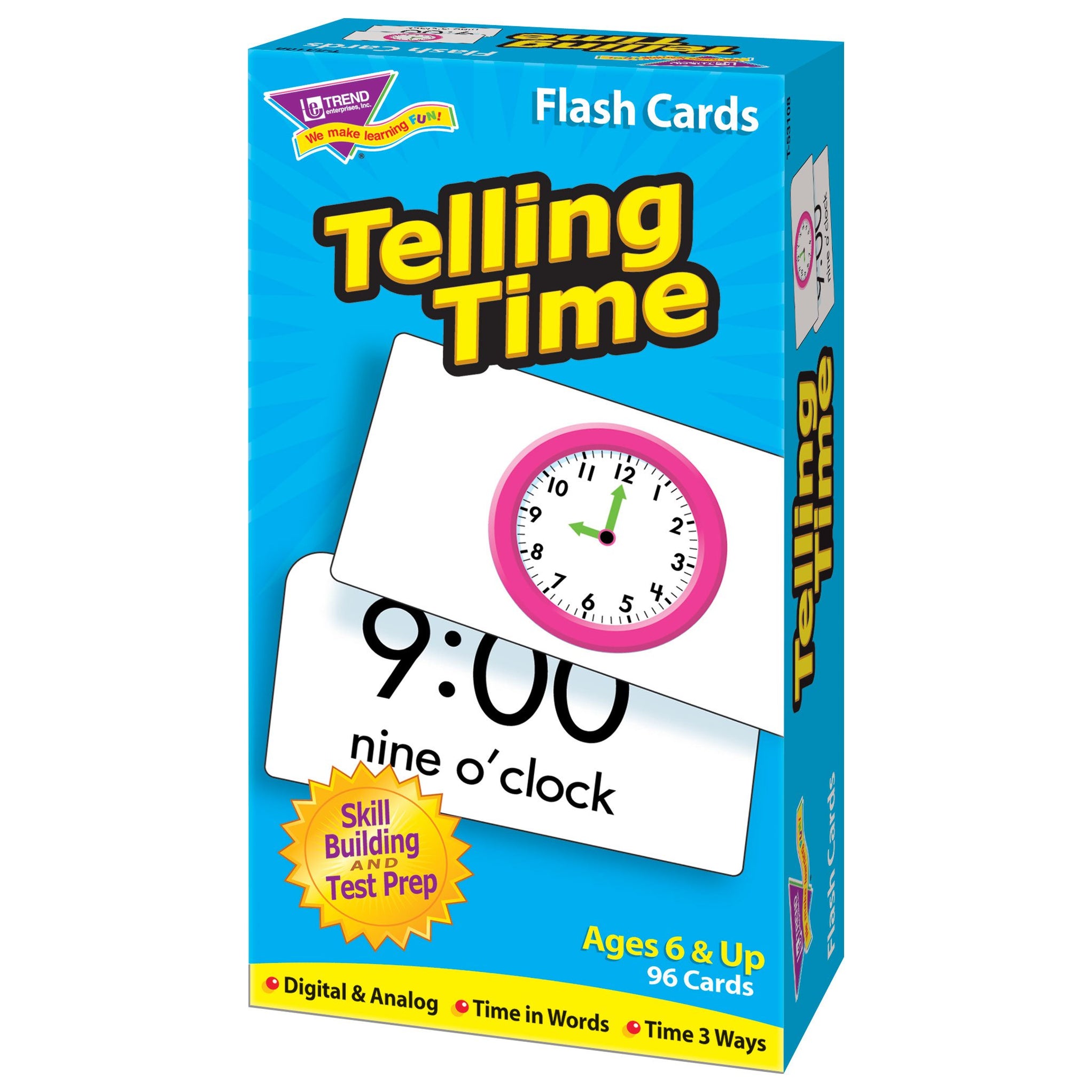 Skill Drill Flash Cards Telling Time T53108 — TREND enterprises, Inc.