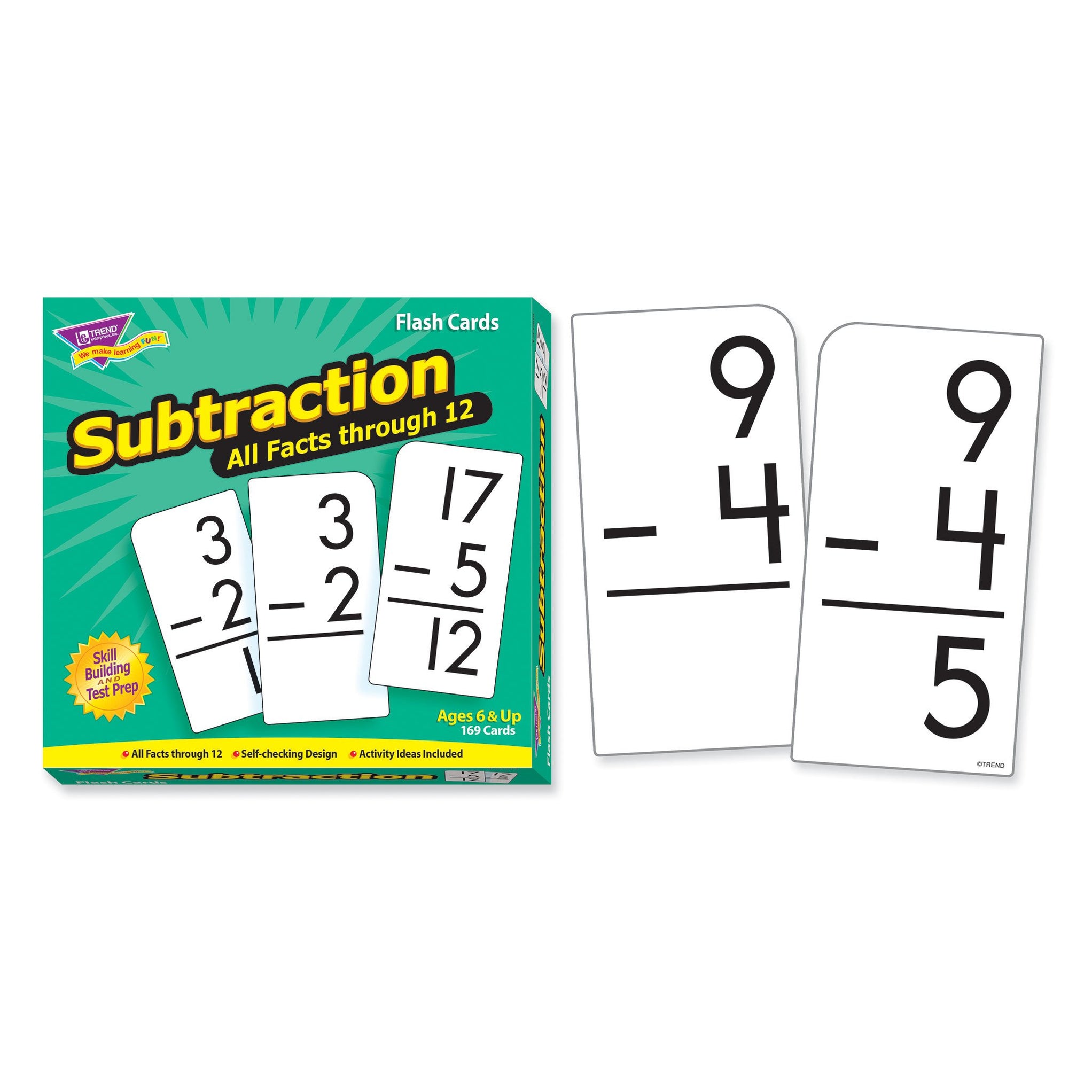 Skill Drill Flash Cards Subtraction 0-12 All Facts T53202 — TREND ...