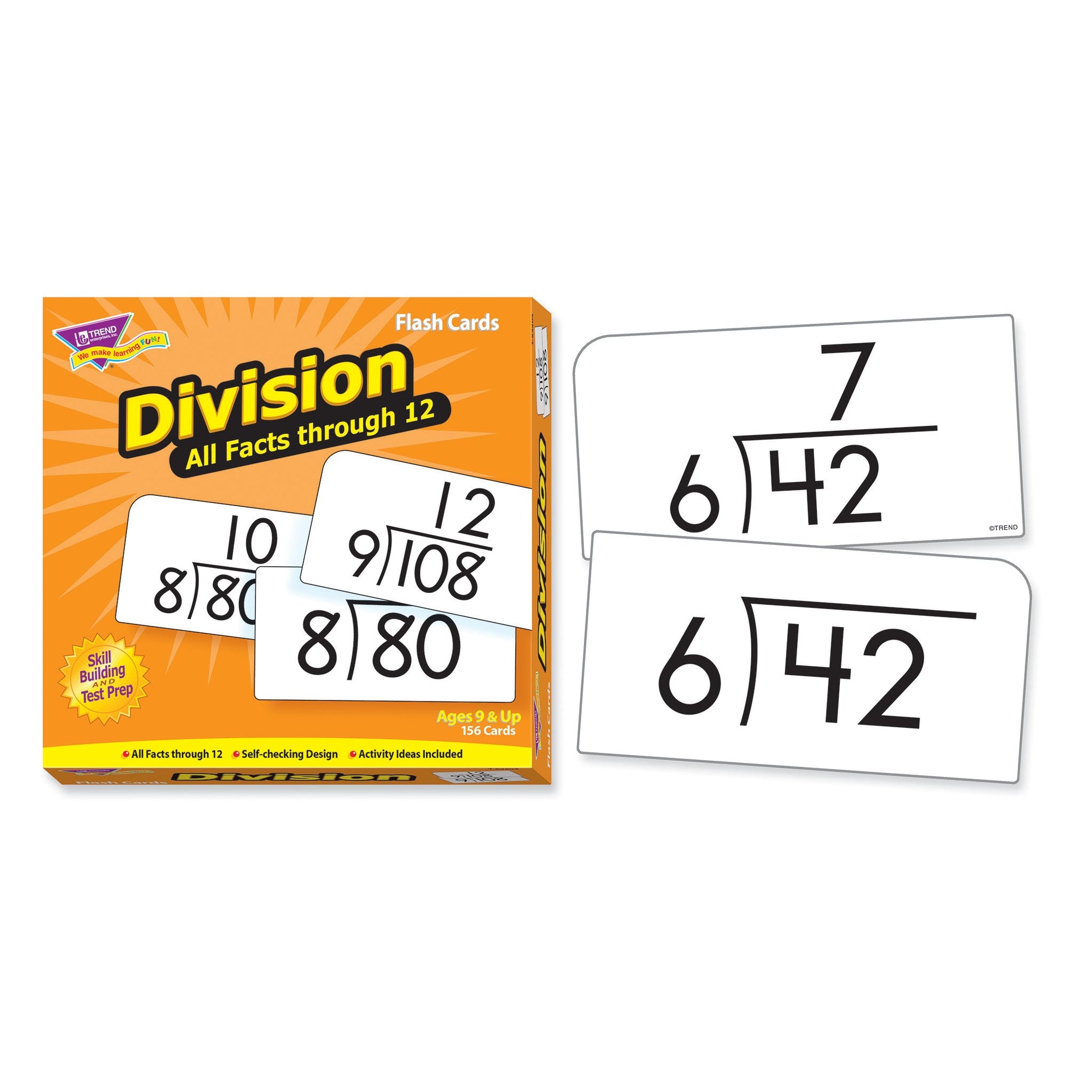 Skill Drill Flash Cards Division 0-12 All Facts T53204 — TREND ...