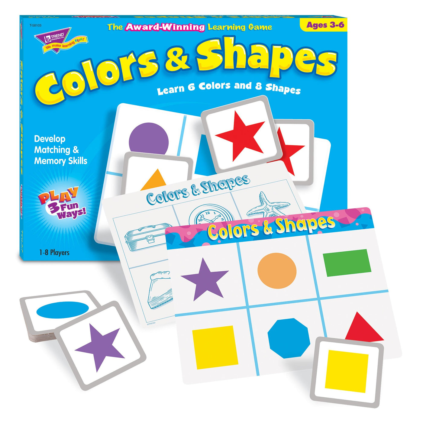 Match Me® Games Colors and Shapes T58103 — TREND enterprises