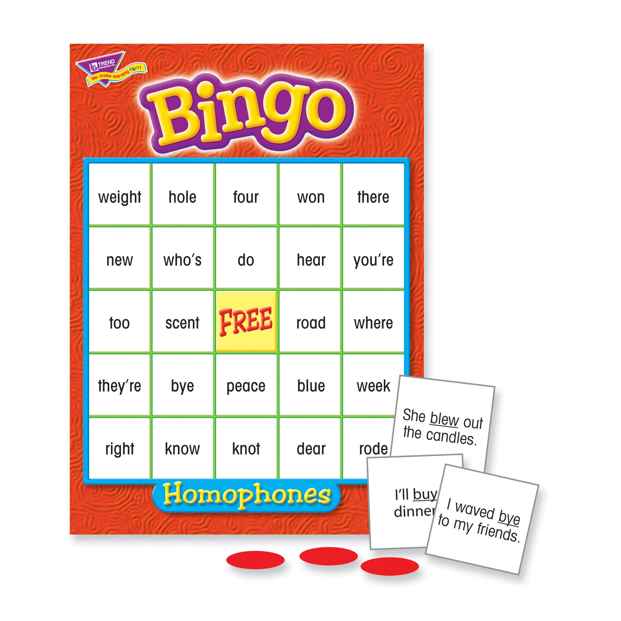 Bingo Game Homophones T6132 — TREND enterprises, Inc.