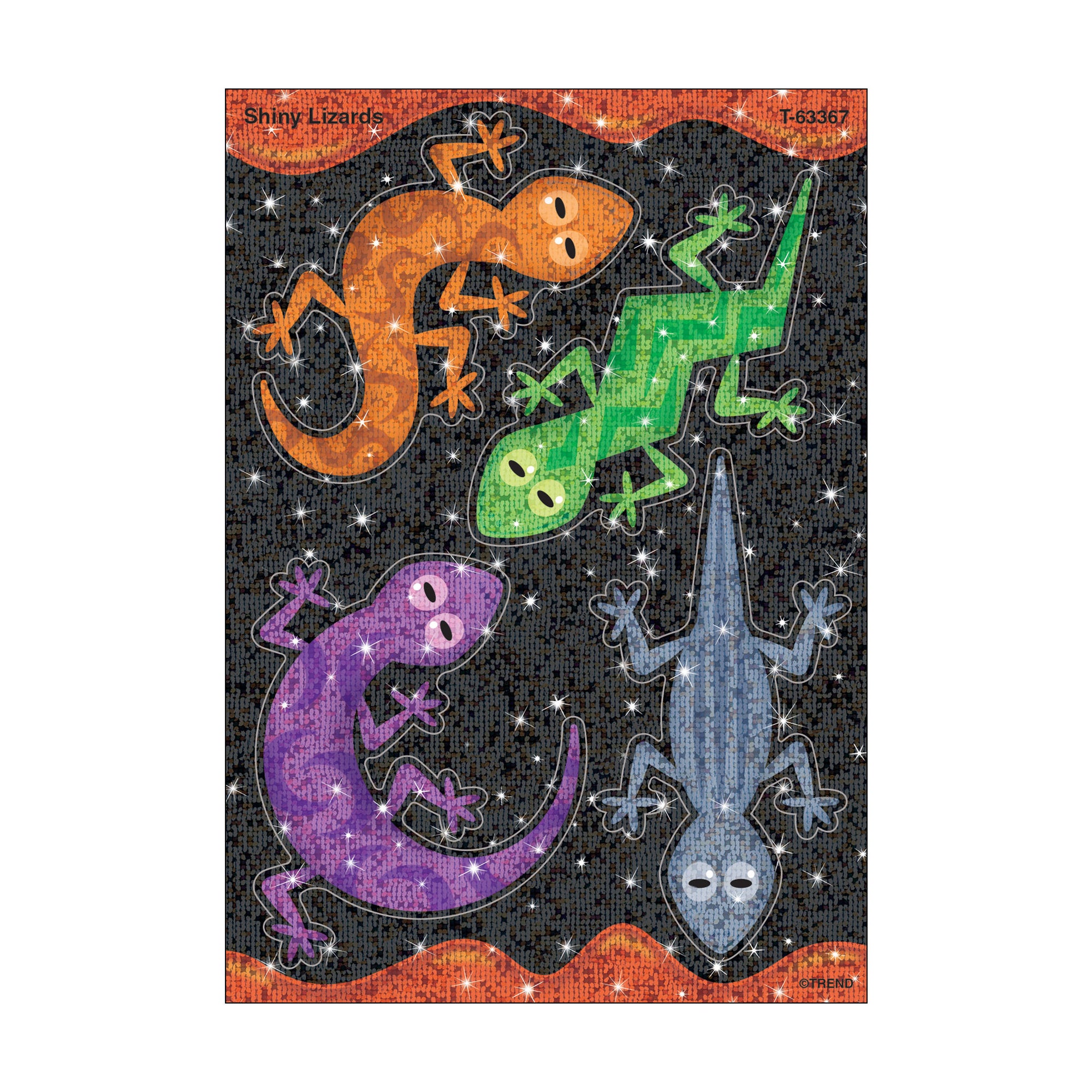 Sparkle Stickers® – Large Shiny Lizards T63367 — TREND enterprises