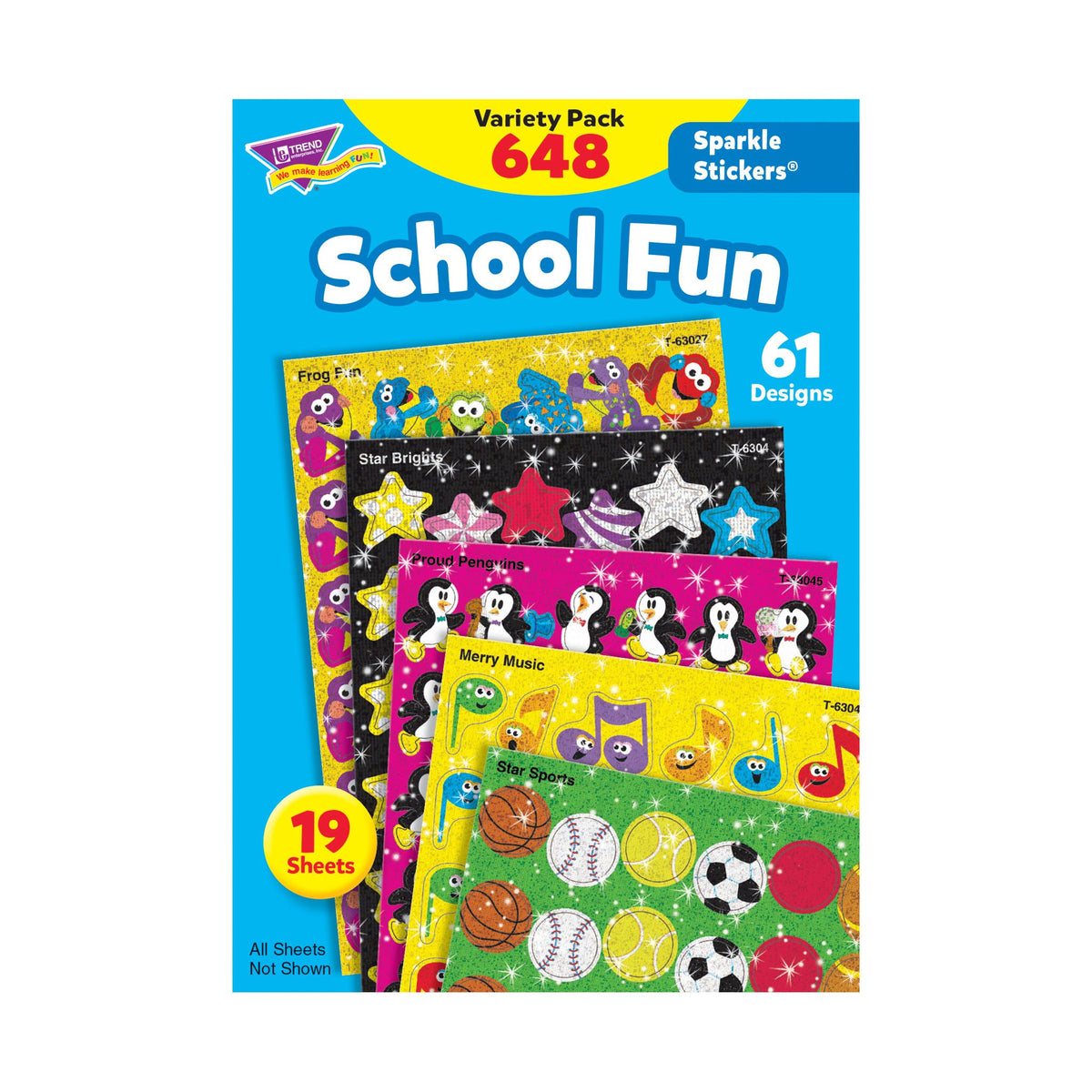 Sparkle Stickers® Variety Pack School Fun T63904 — TREND enterprises, Inc.
