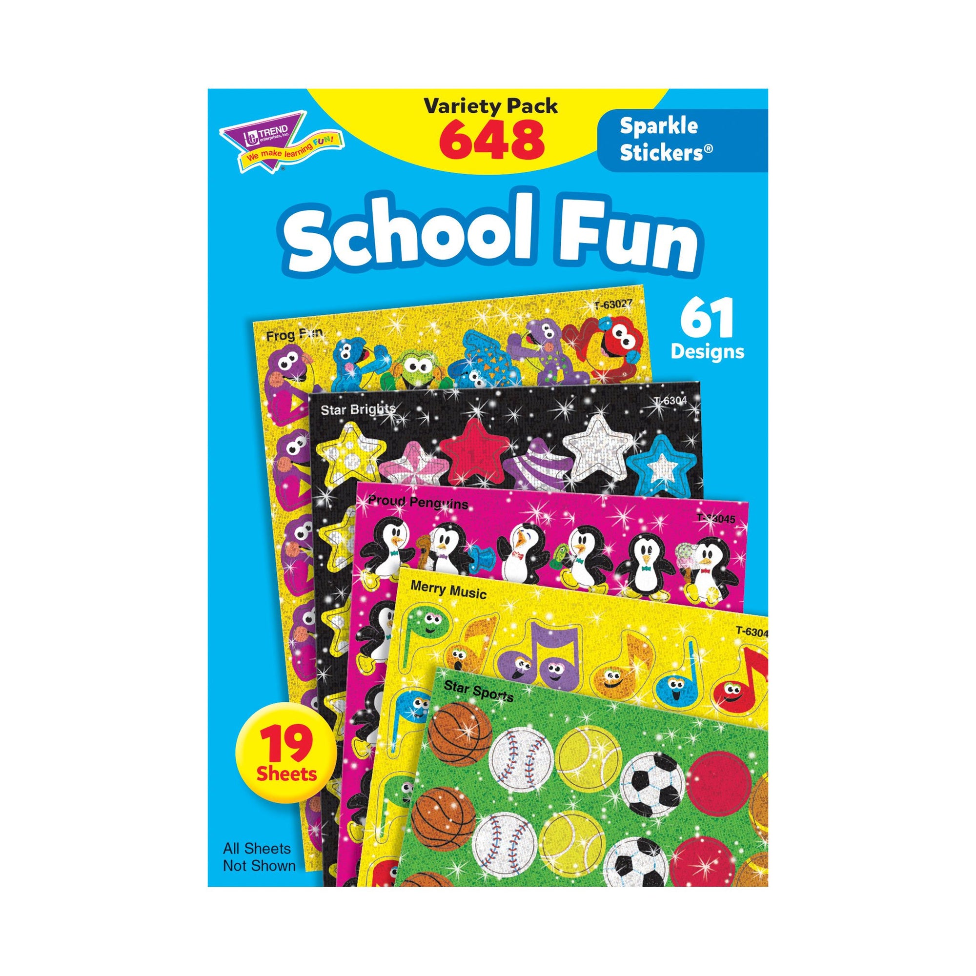Sparkle Stickers® Variety Pack School Fun T63904 — TREND enterprises