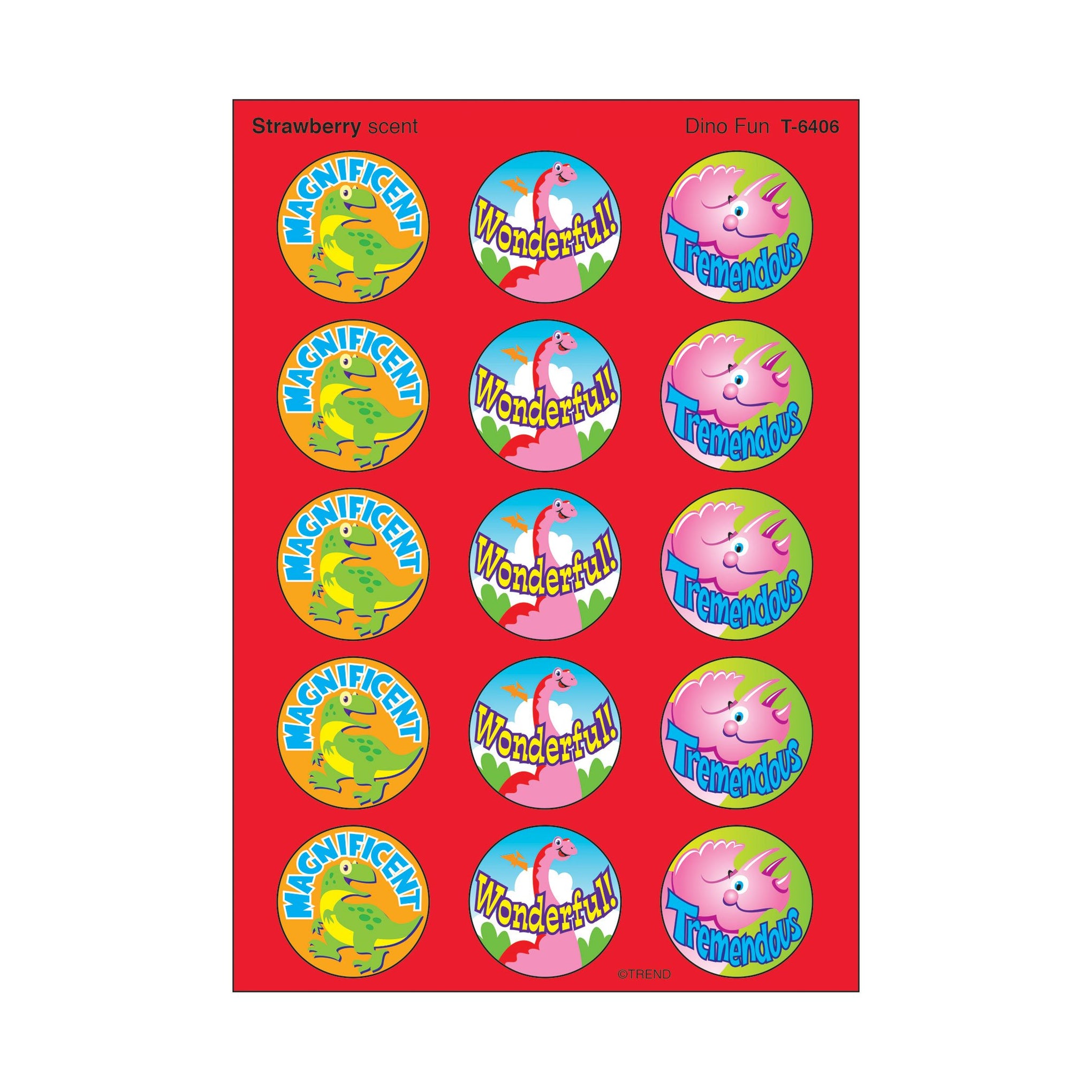 Scratch 'n Sniff Stinky Stickers Dino Fun, Strawberry scent T6406 ...