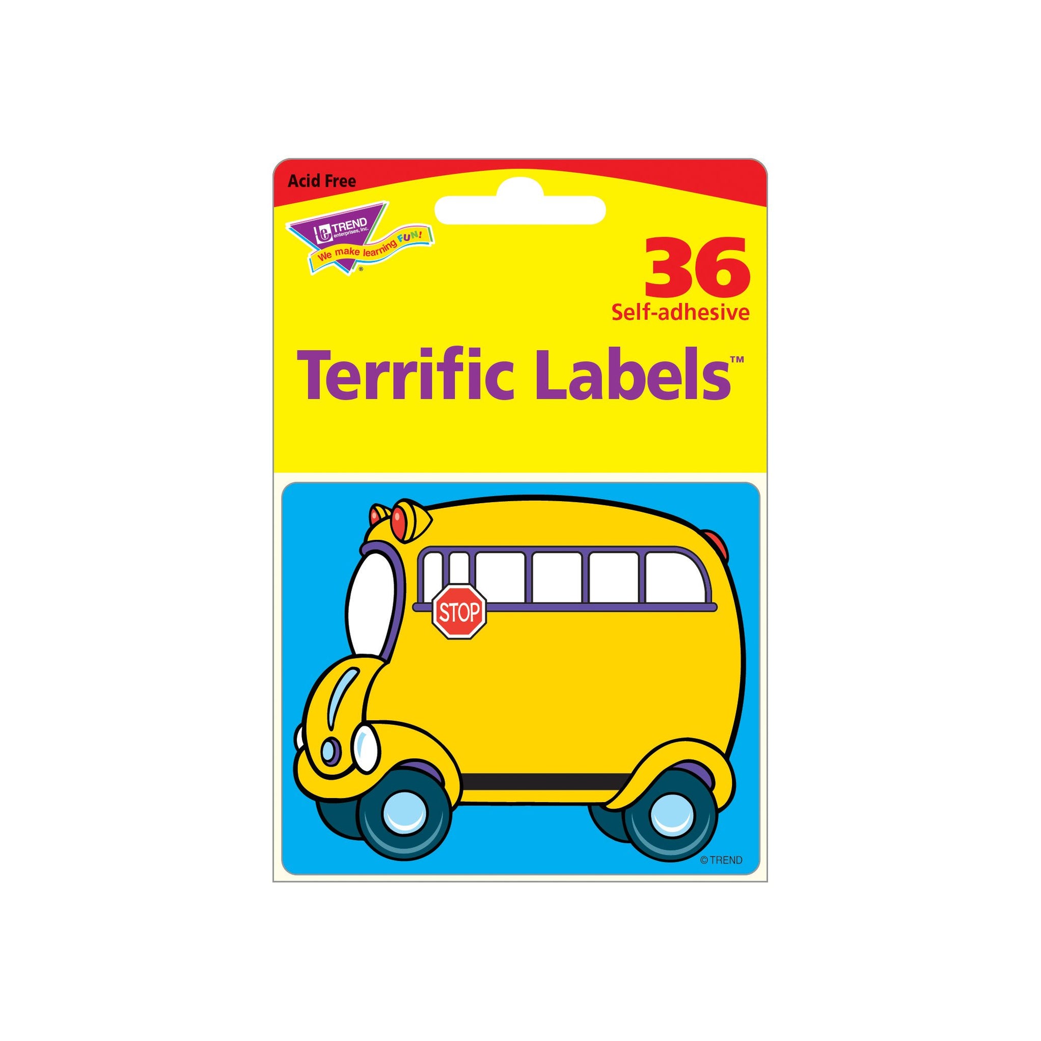 Terrific Labels™ School Bus T68001 — TREND enterprises