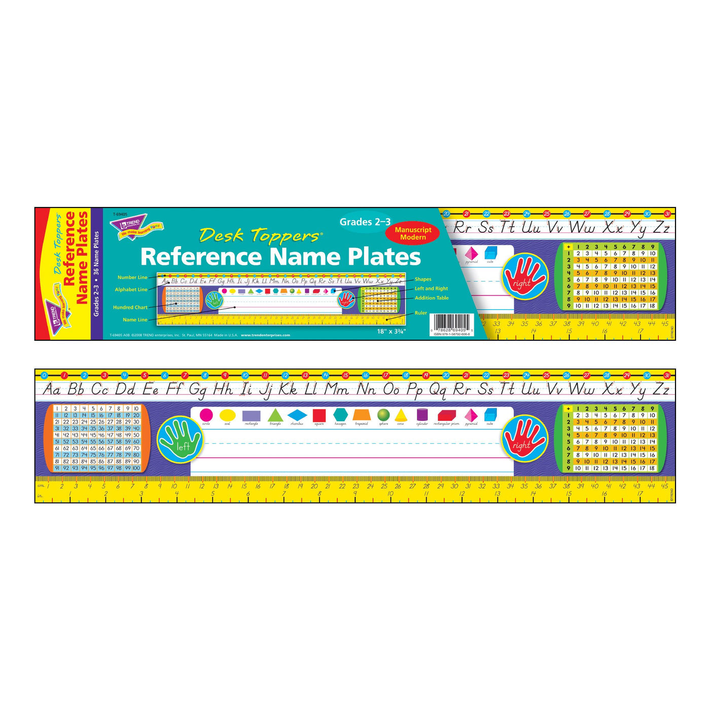 Desk Toppers® Reference Name Plates Grades 2-3 Modern T69405 — TREND ...