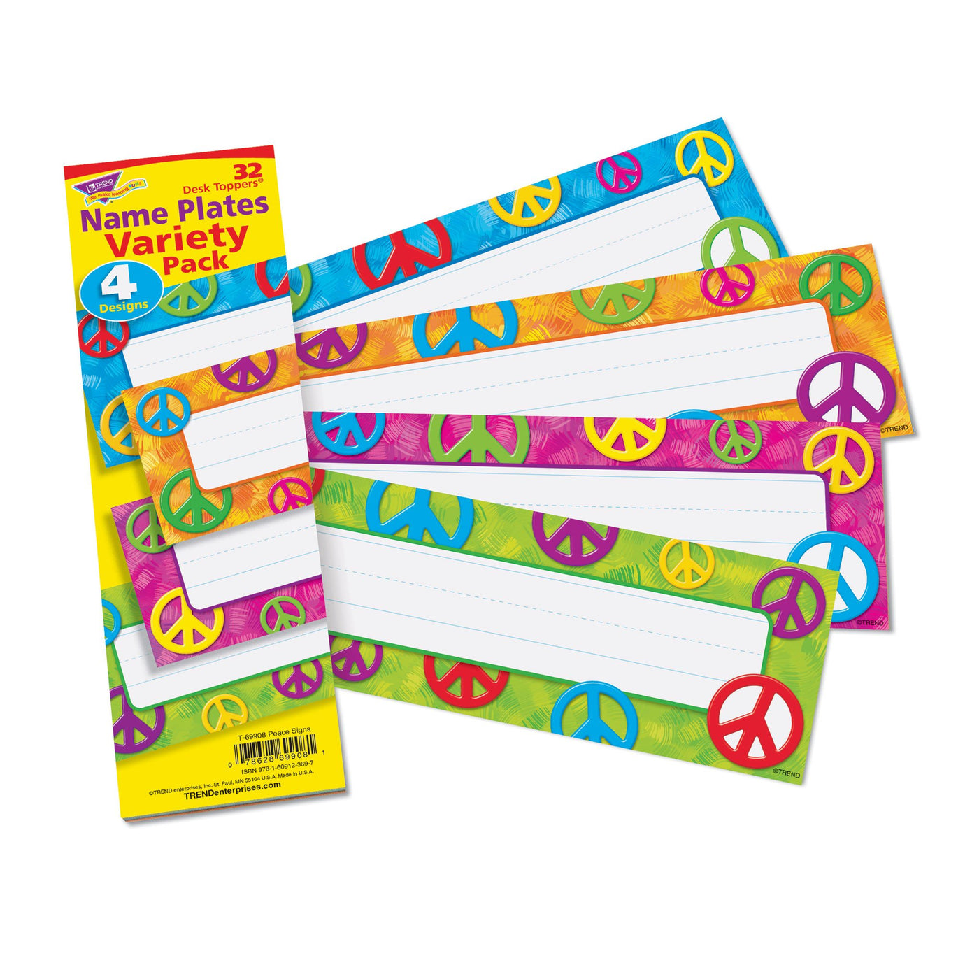 Desk Toppers® Name Plates Variety Pack Peace Signs T69908 — TREND ...