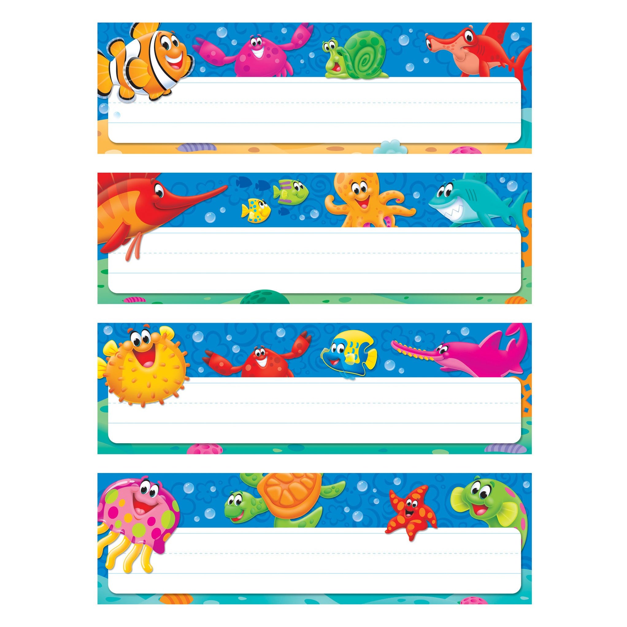 Desk Toppers® Name Plates Variety Pack Sea Buddies™ T69948 — TREND ...