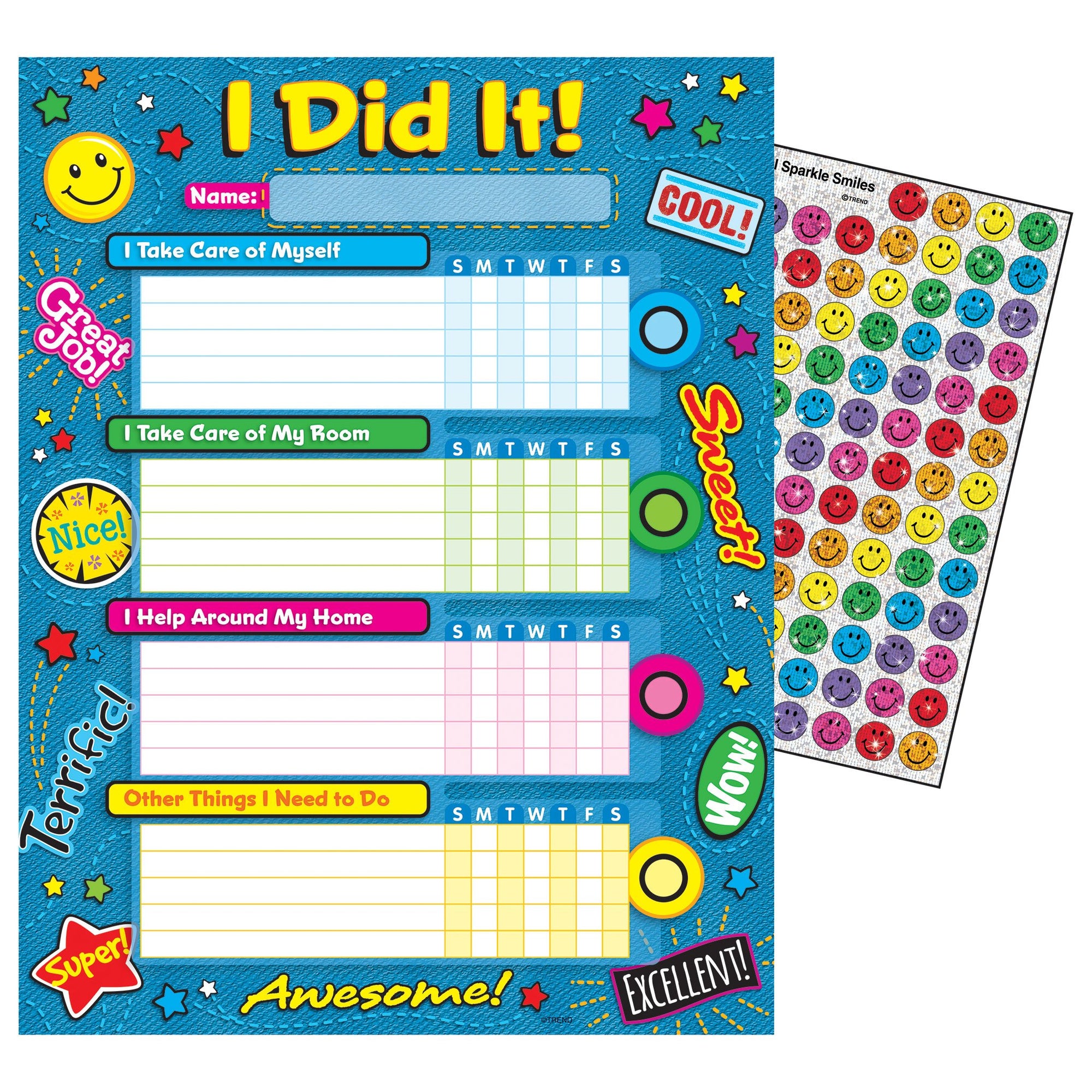 Success Charts-Chore Charts Praise Word Patches T73113 — TREND ...