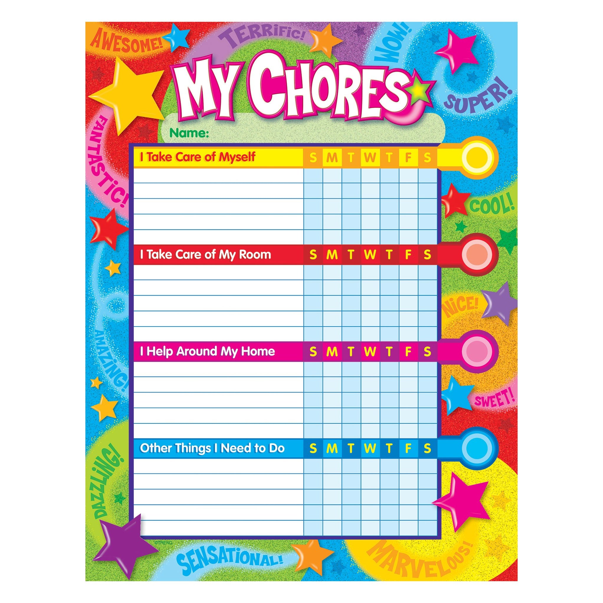 Success Charts-Chore Charts Praise Words ‘n Stars T73130 — TREND ...