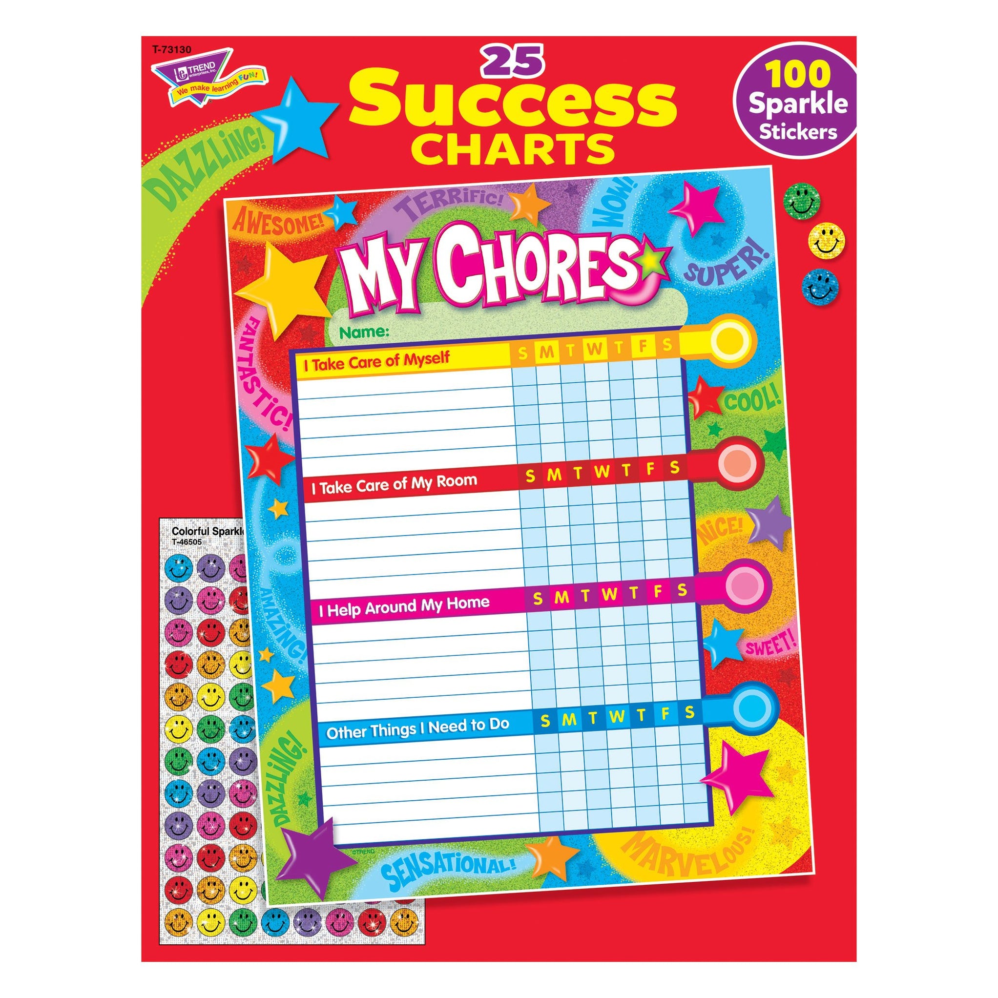 Success Charts-Chore Charts Praise Words ‘n Stars T73130 — TREND ...