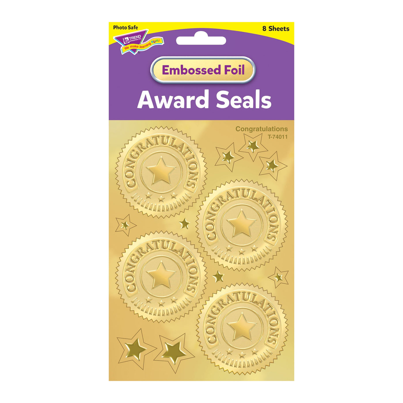 Award Seals Stickers Congratulations (Gold) T74011 — TREND enterprises ...
