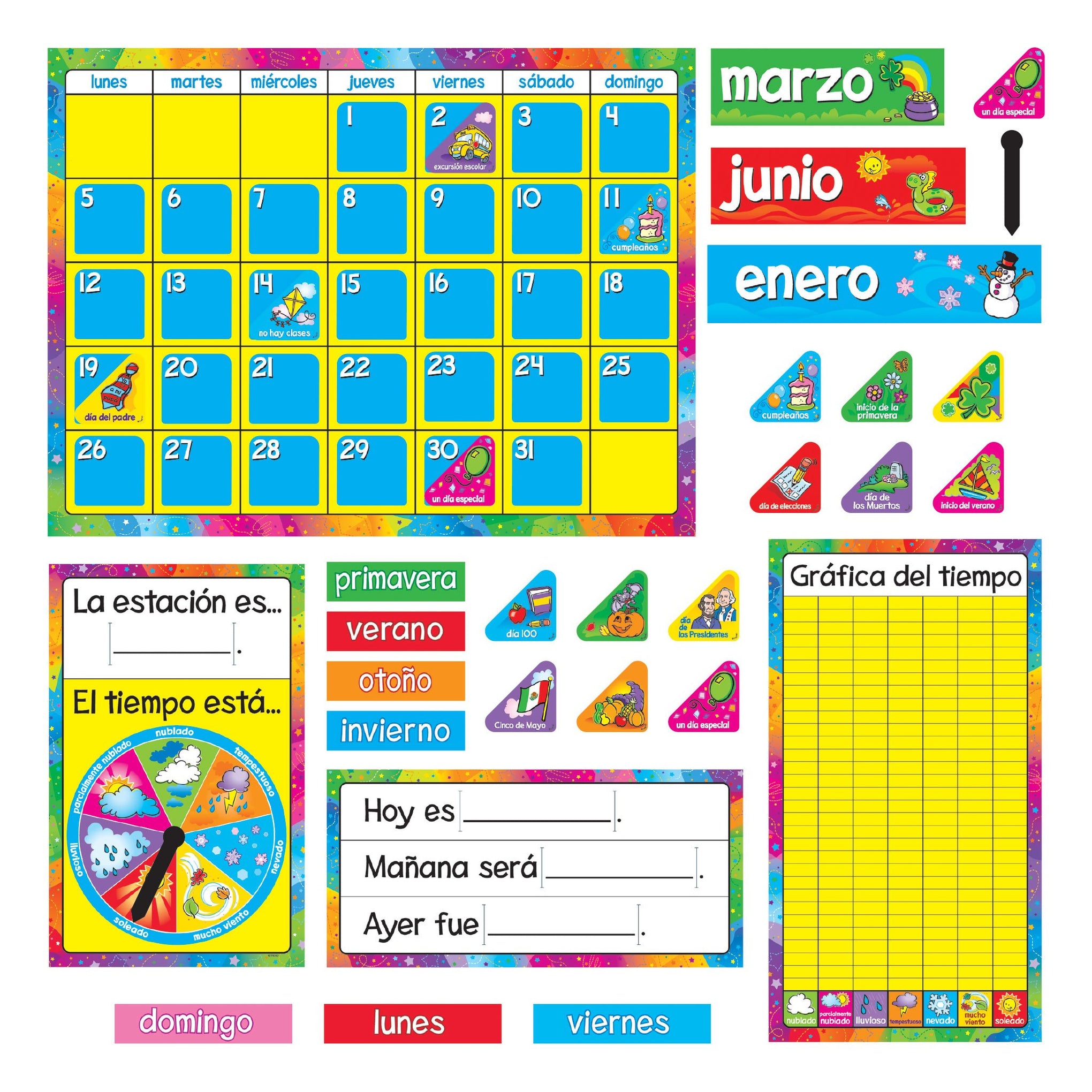 Bulletin Board Set Calendario Anual (Spanish) T8097 — TREND enterprises ...