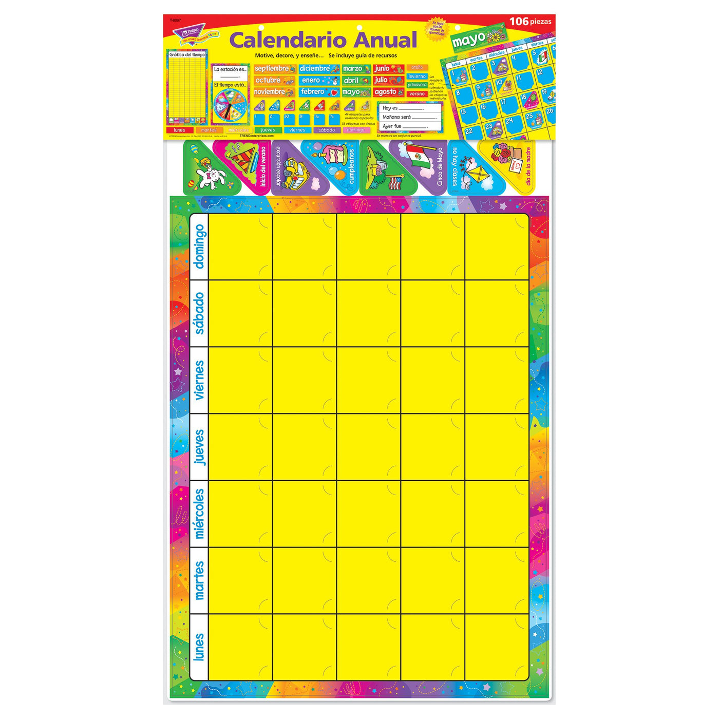 Bulletin Board Set Calendario Anual (Spanish) T8097 — TREND enterprises ...