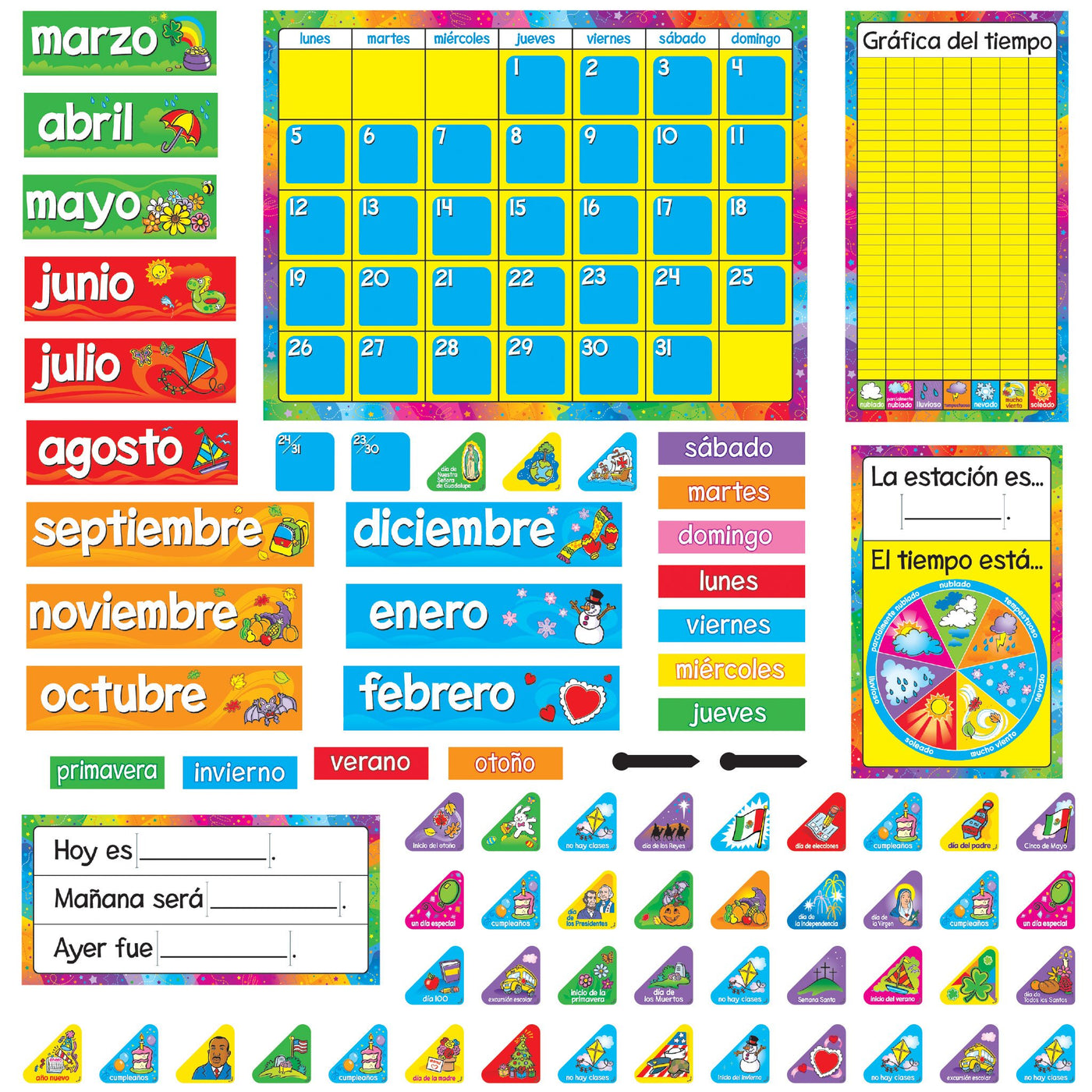 Bulletin Board Set Calendario Anual (Spanish) T8097 — TREND enterprises ...