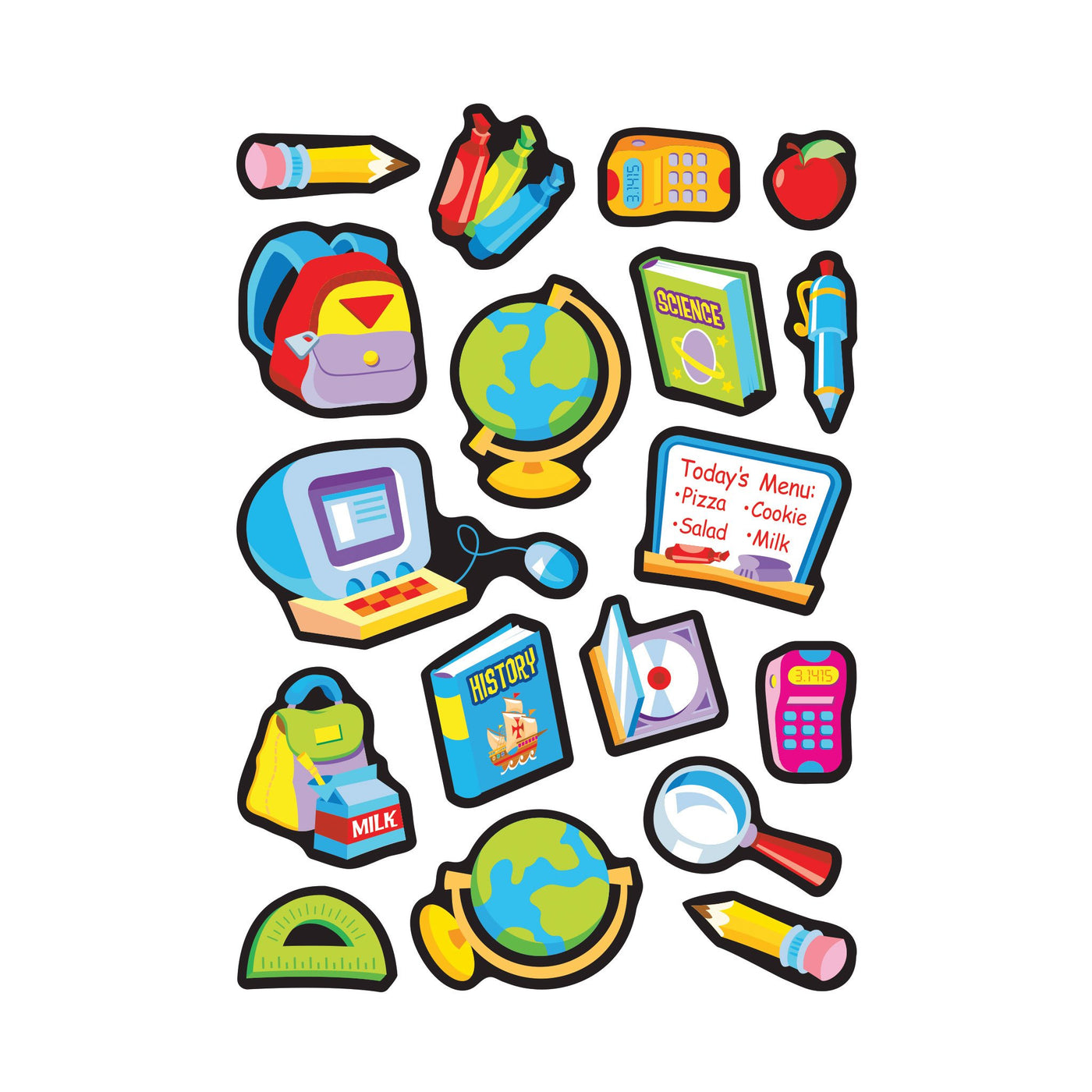 Scratch 'n Sniff Stinky Stickers School's In, Apple scent T83021 ...