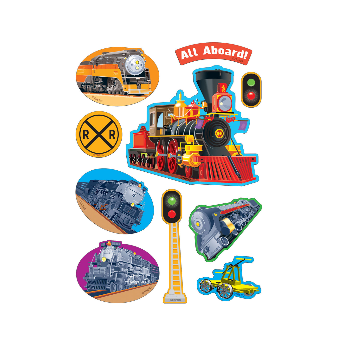Scratch n Sniff Stinky Stickers Terrific Trains Licorice scent T83044 ...