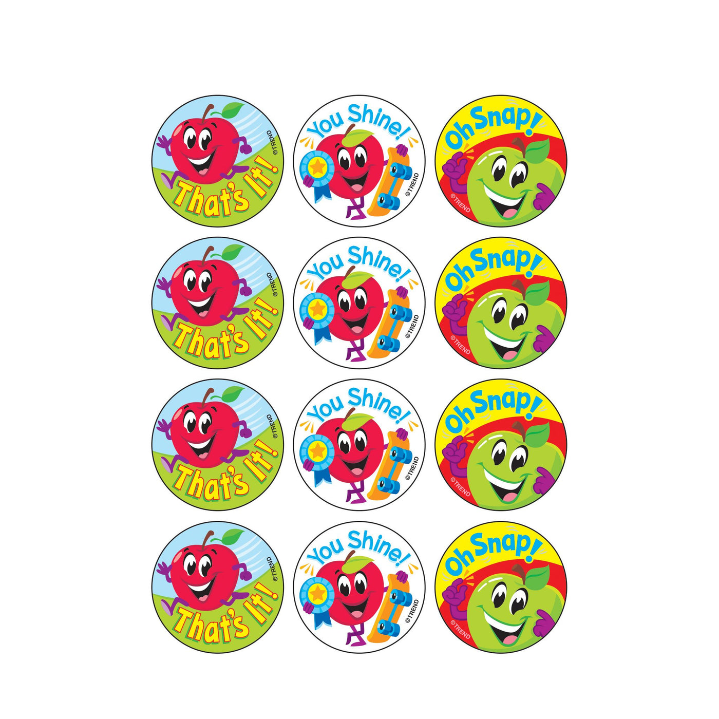 Scratch 'n Sniff Stinky Stickers Snappy Apples, Apple scent T83312 ...