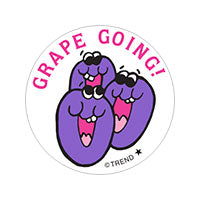 Scratch 'n Sniff Stinky Stickers Grape Going, Grape Jelly scent T83607 ...