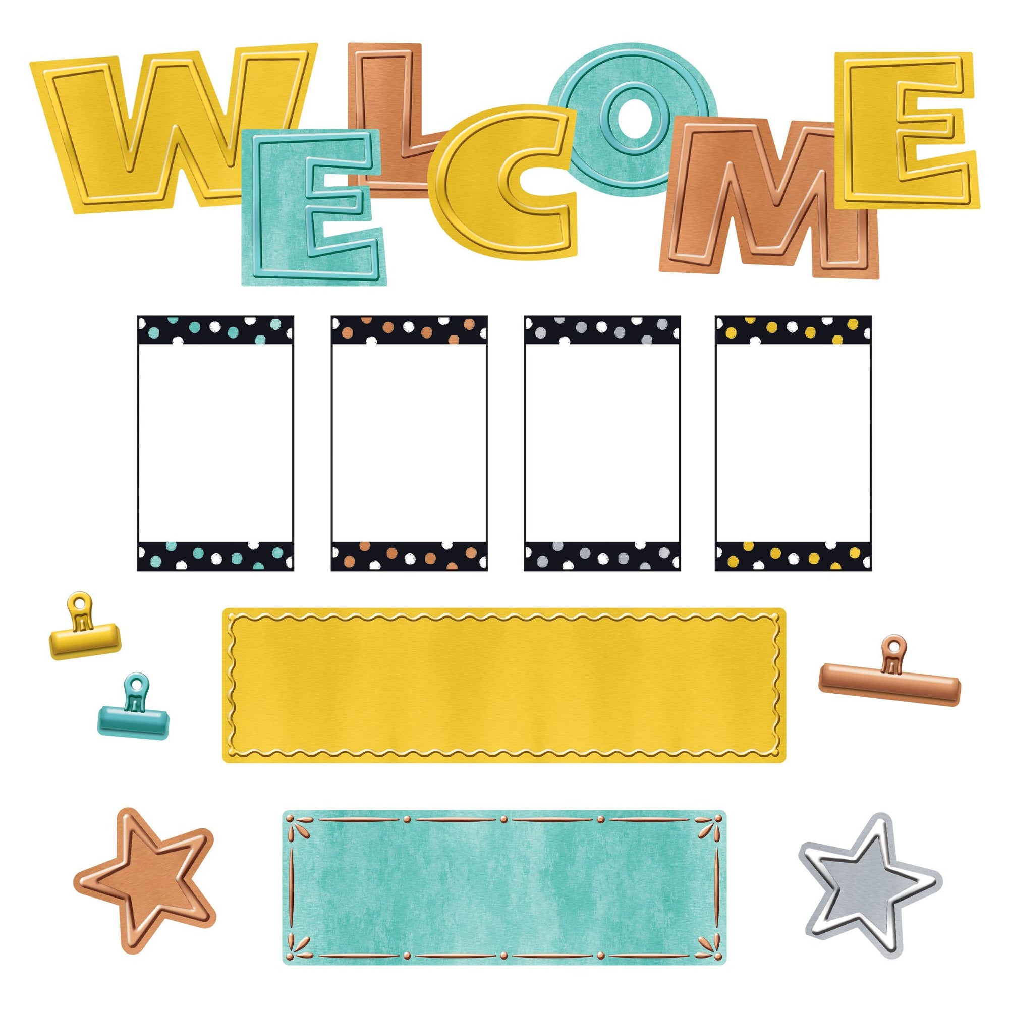 Mini Bulletin Board Set I Heart Metal Wipe-Off® Welcome T8772 — TREND ...