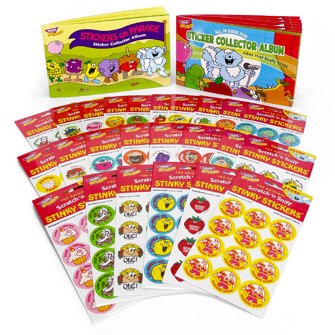 Retro Scratch 'n Sniff Stinky Stickers Inaugural Collector Set T90942 ...